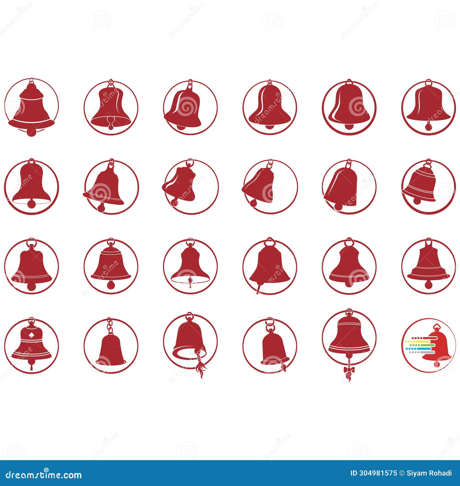 Collection of bell logos stock illustration. Illustration of icon ...