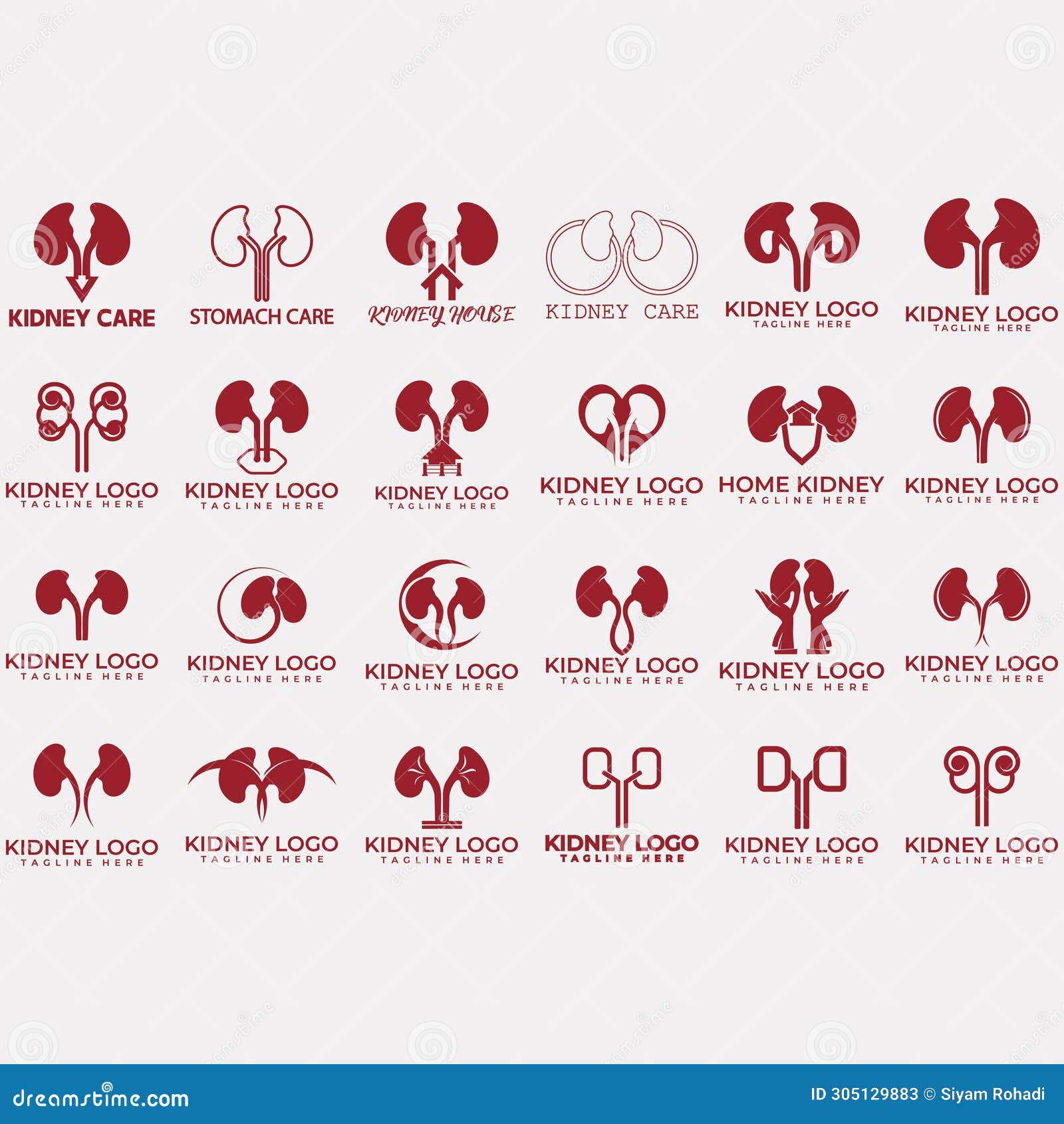 Collection of kidney logos stock vector. Illustration of icon - 305129883