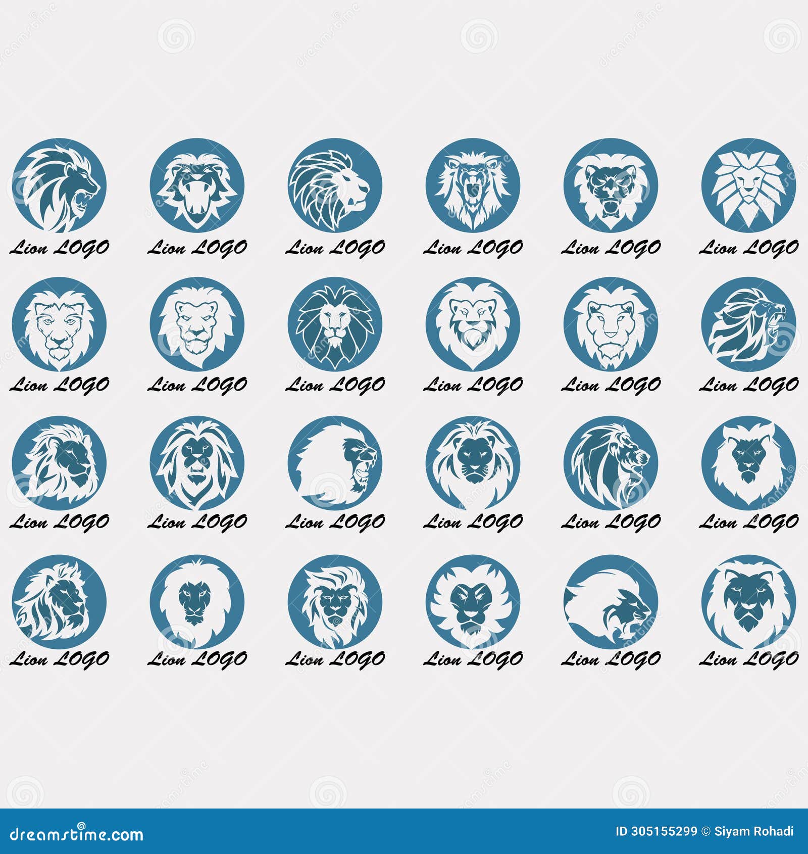 Collection of lion logos stock illustration. Illustration of symbol ...