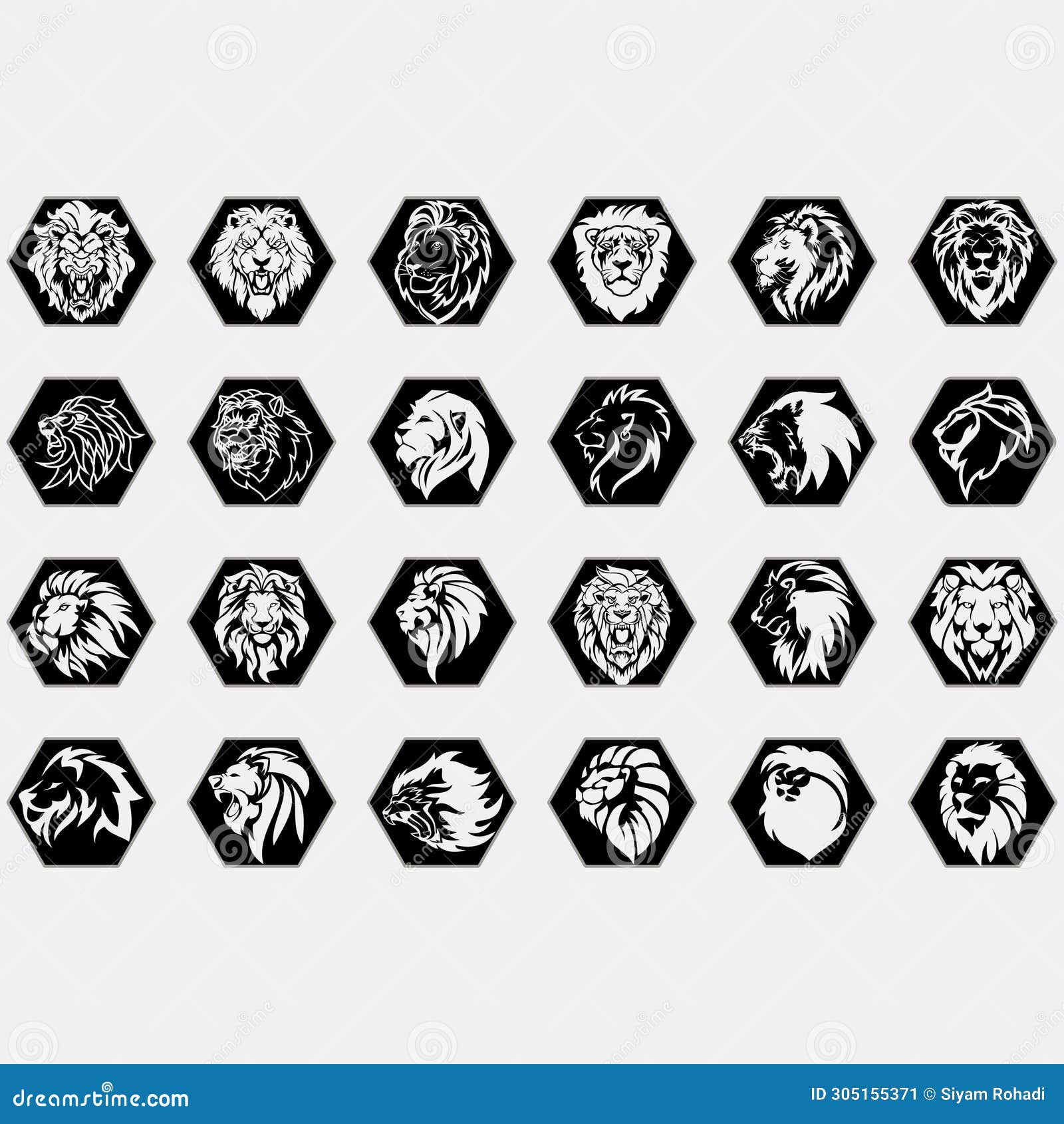 Collection of lion logos stock illustration. Illustration of logo ...
