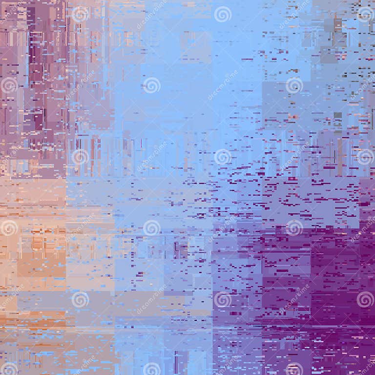 Vector Image with Imitation of Grunge Datamoshing Texture. Stock Vector ...