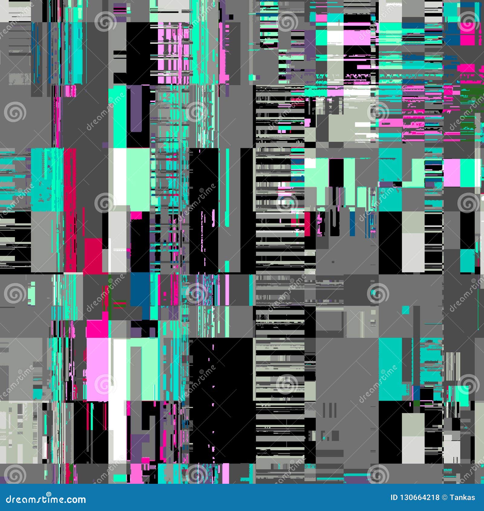 Vector Image with Imitation of Grunge Datamoshing Texture. Stock Vector ...