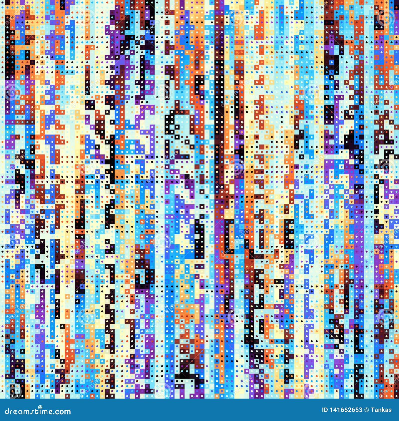 Vector Image with Imitation of Grunge Datamoshing Texture. Stock Vector ...