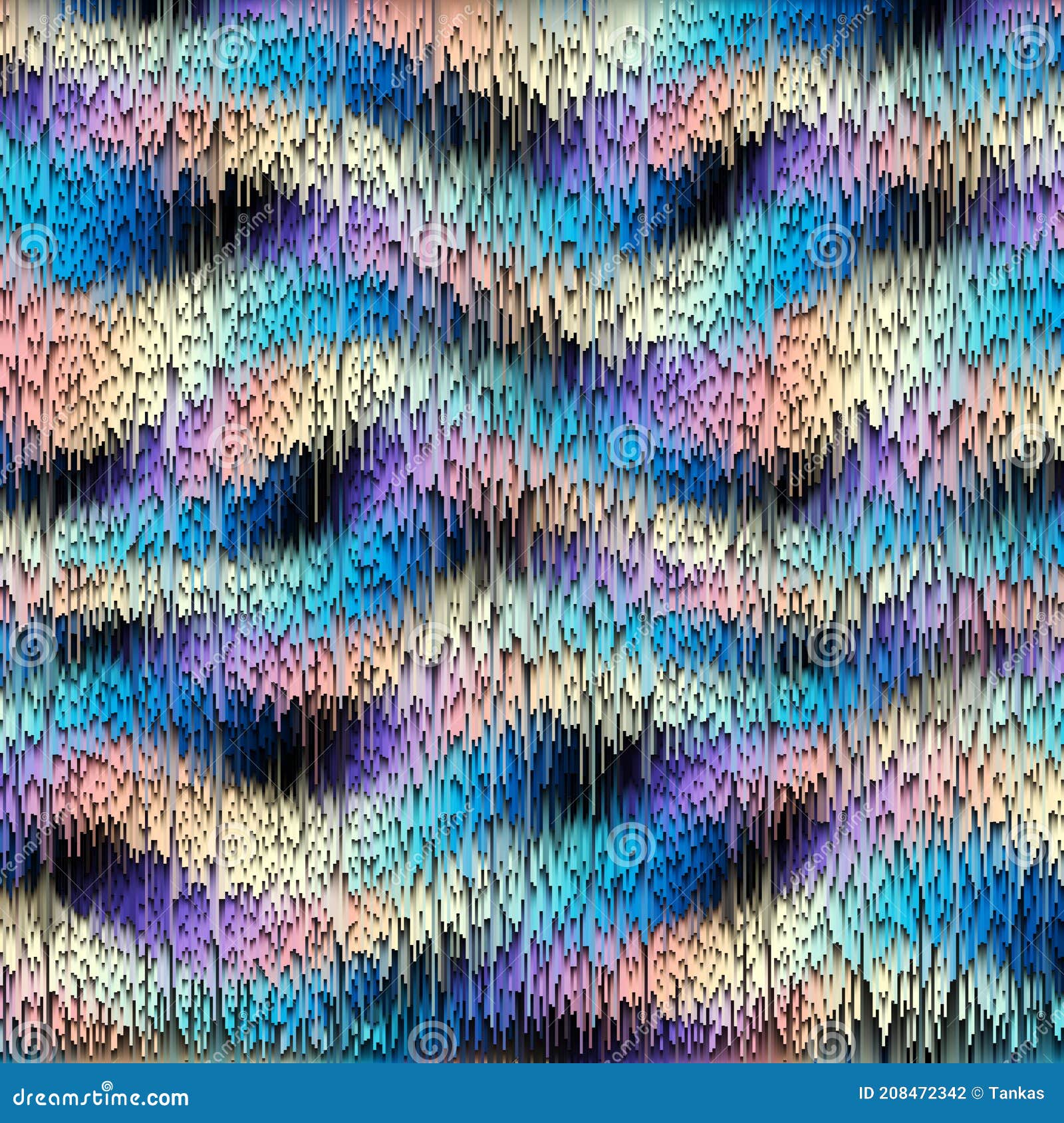 Vector Image with Imitation of Grunge Datamoshing Texture. Stock Vector ...