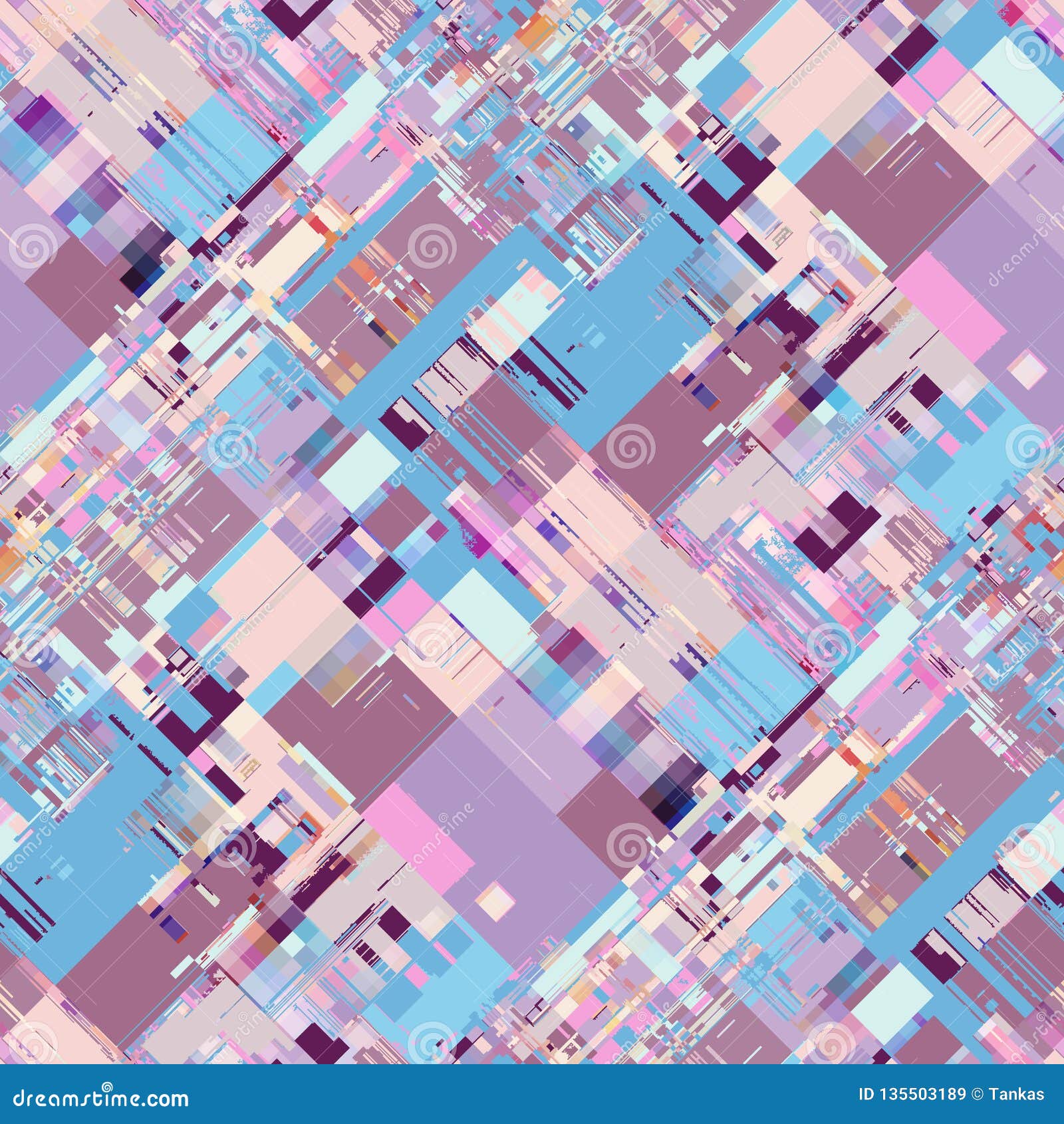 Vector Image with Imitation of Grunge Datamoshing Texture. Stock Vector ...