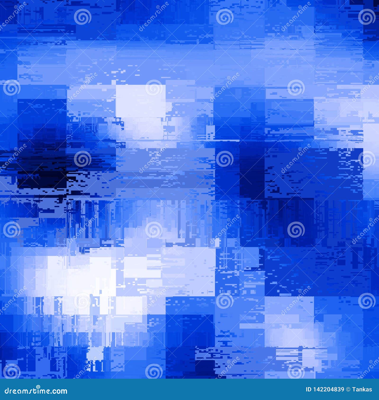 Vector Image with Imitation of Grunge Datamoshing Texture. Stock Vector ...