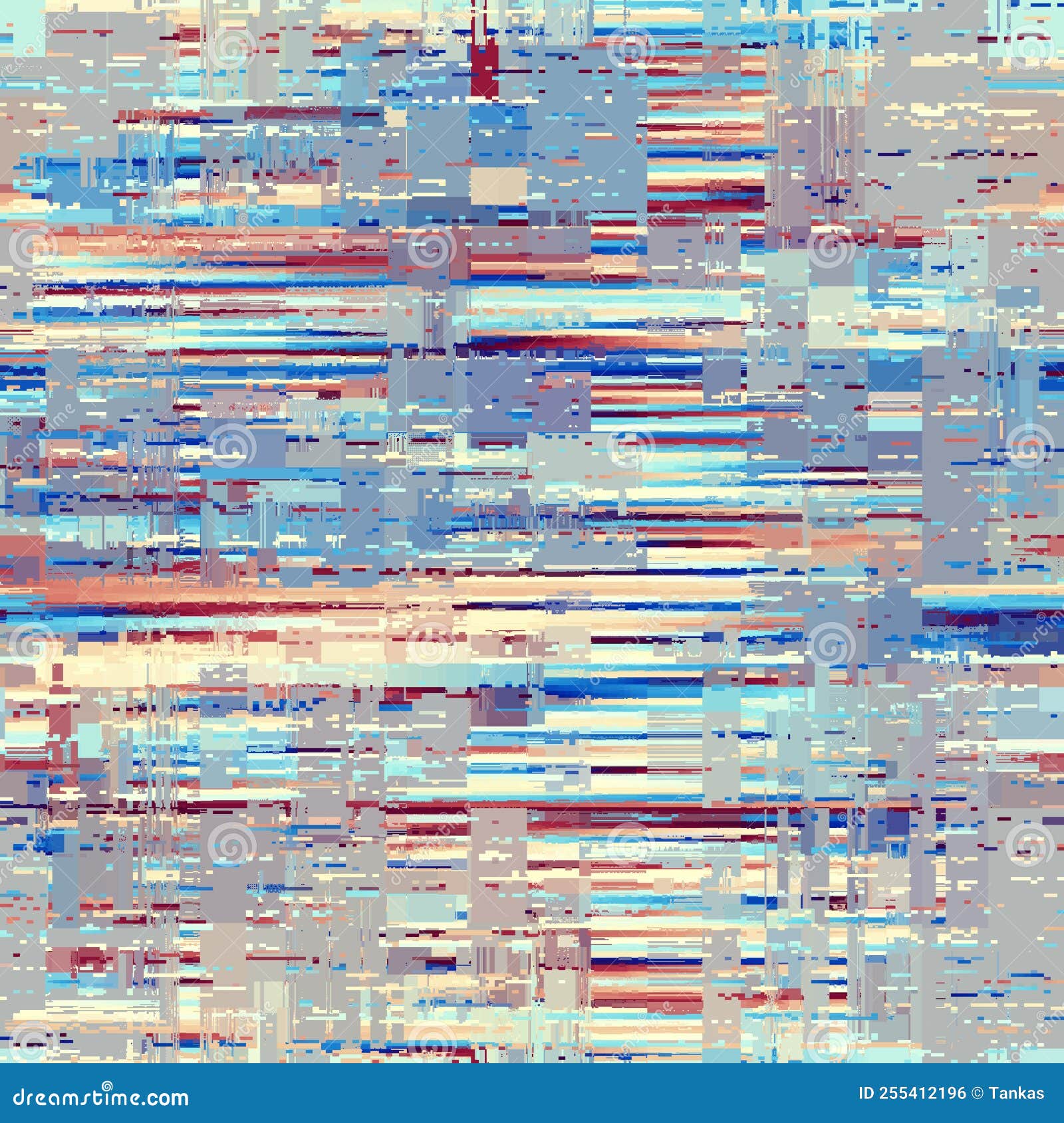 Vector Image with Imitation of Grunge Datamoshing Texture. Stock Vector ...