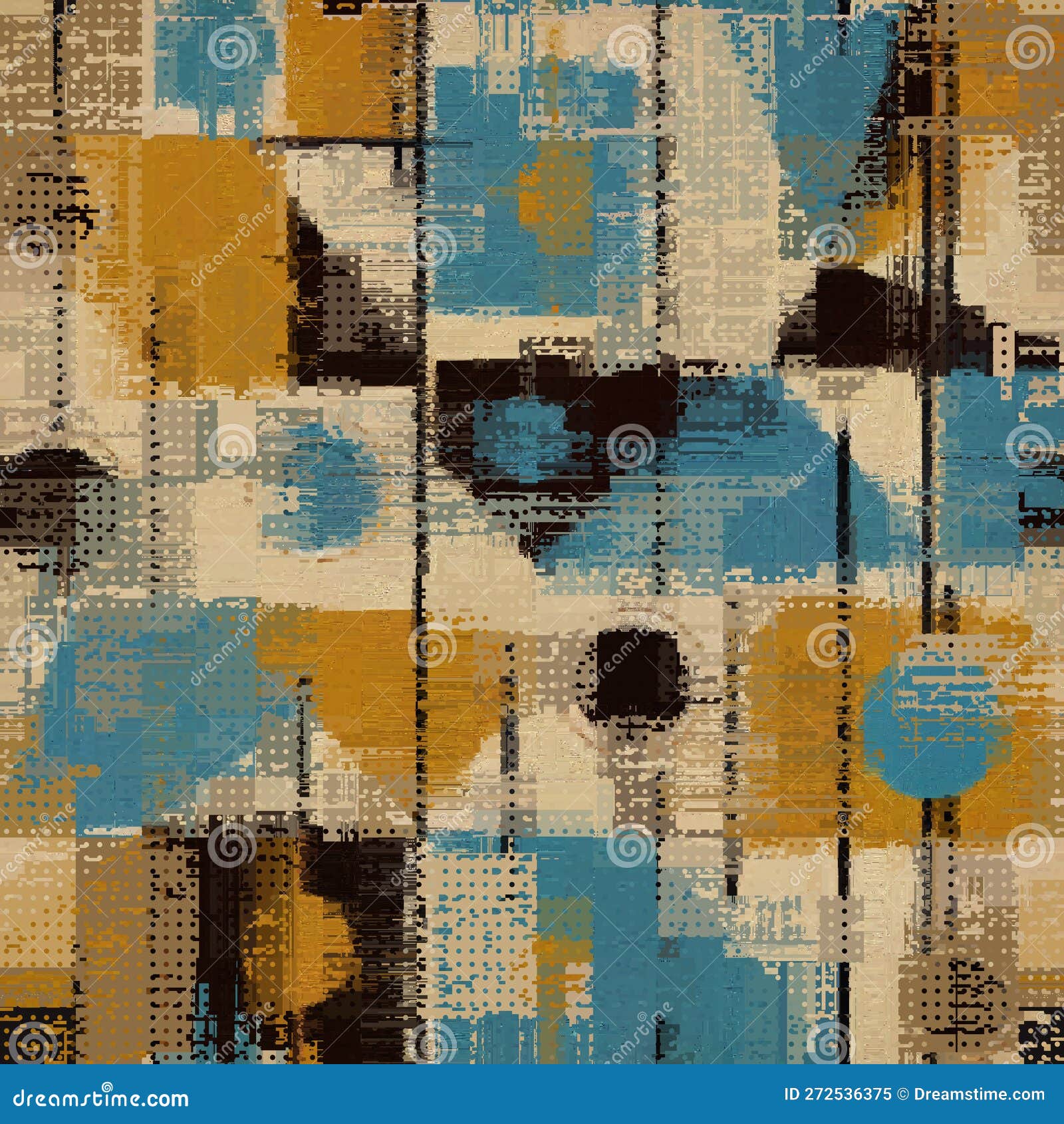 Vector Image with Imitation of Grunge Datamoshing Texture. Stock Vector ...