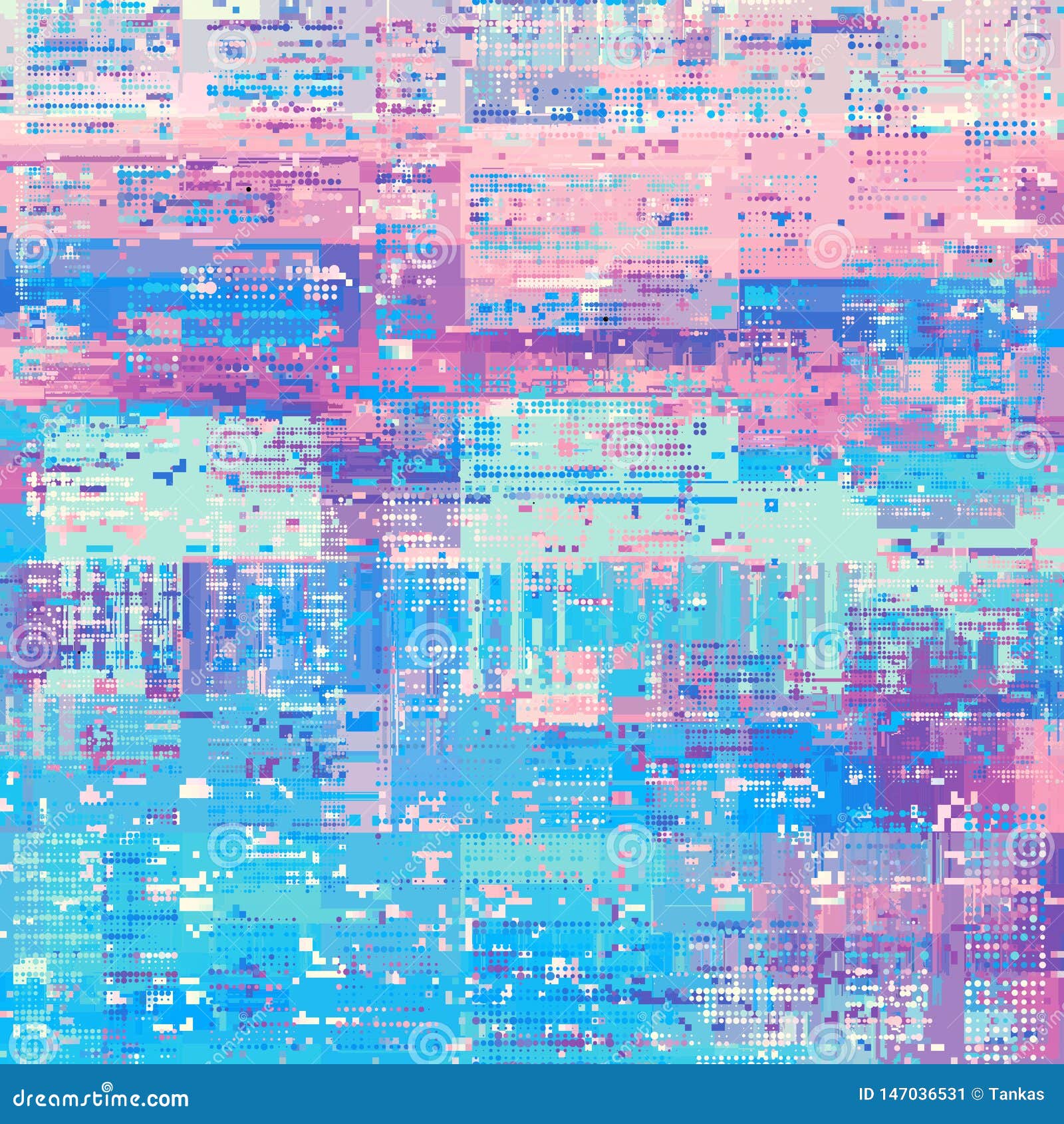 Vector Image with Imitation of Grunge Datamoshing Texture. Stock Vector ...