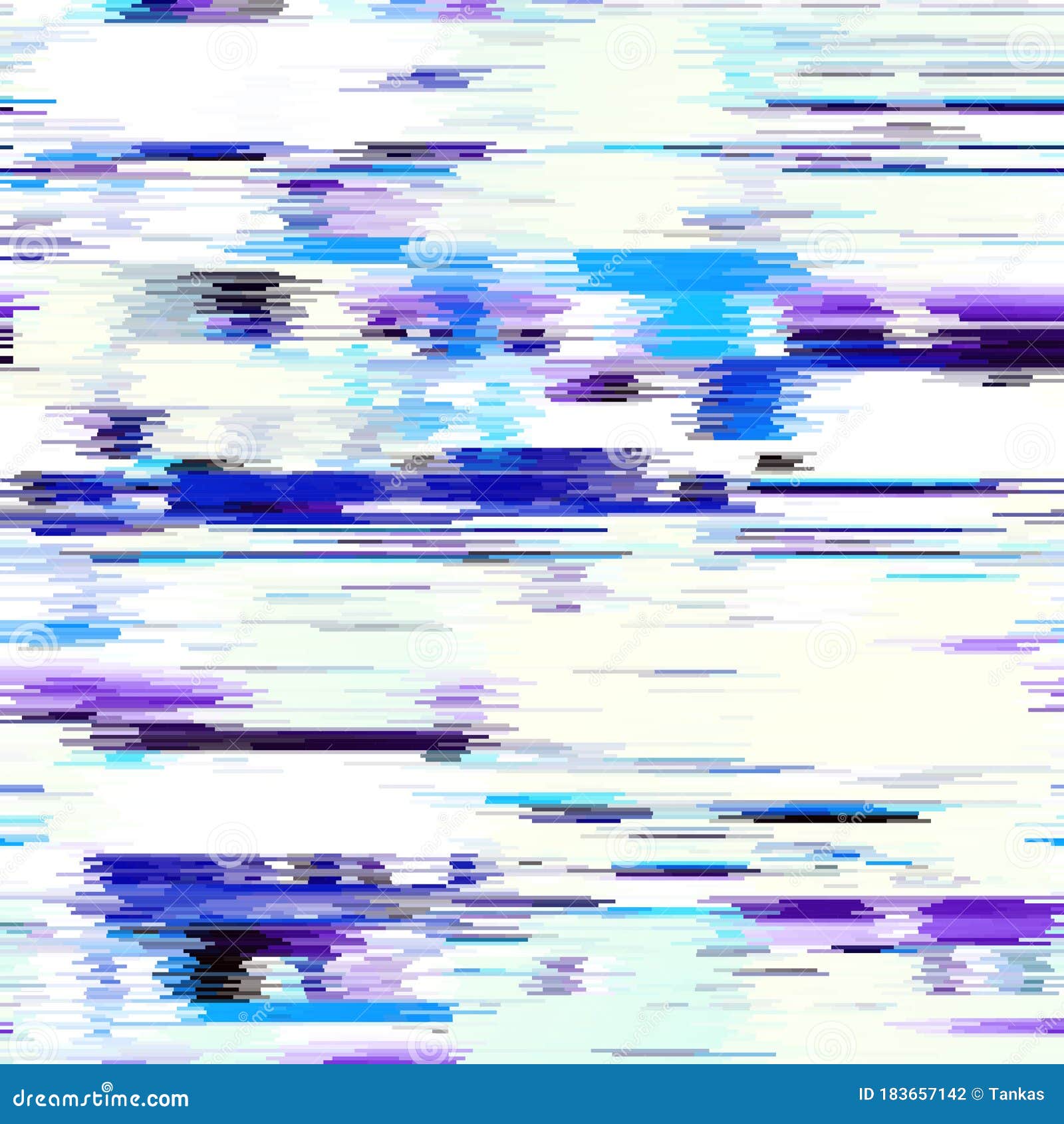 Vector Image with Imitation of Grunge Datamoshing Texture. Stock Vector ...