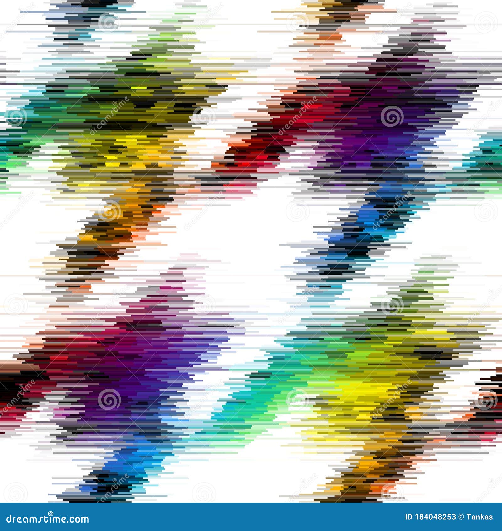 Vector Image with Imitation of Grunge Datamoshing Texture. Stock Vector ...