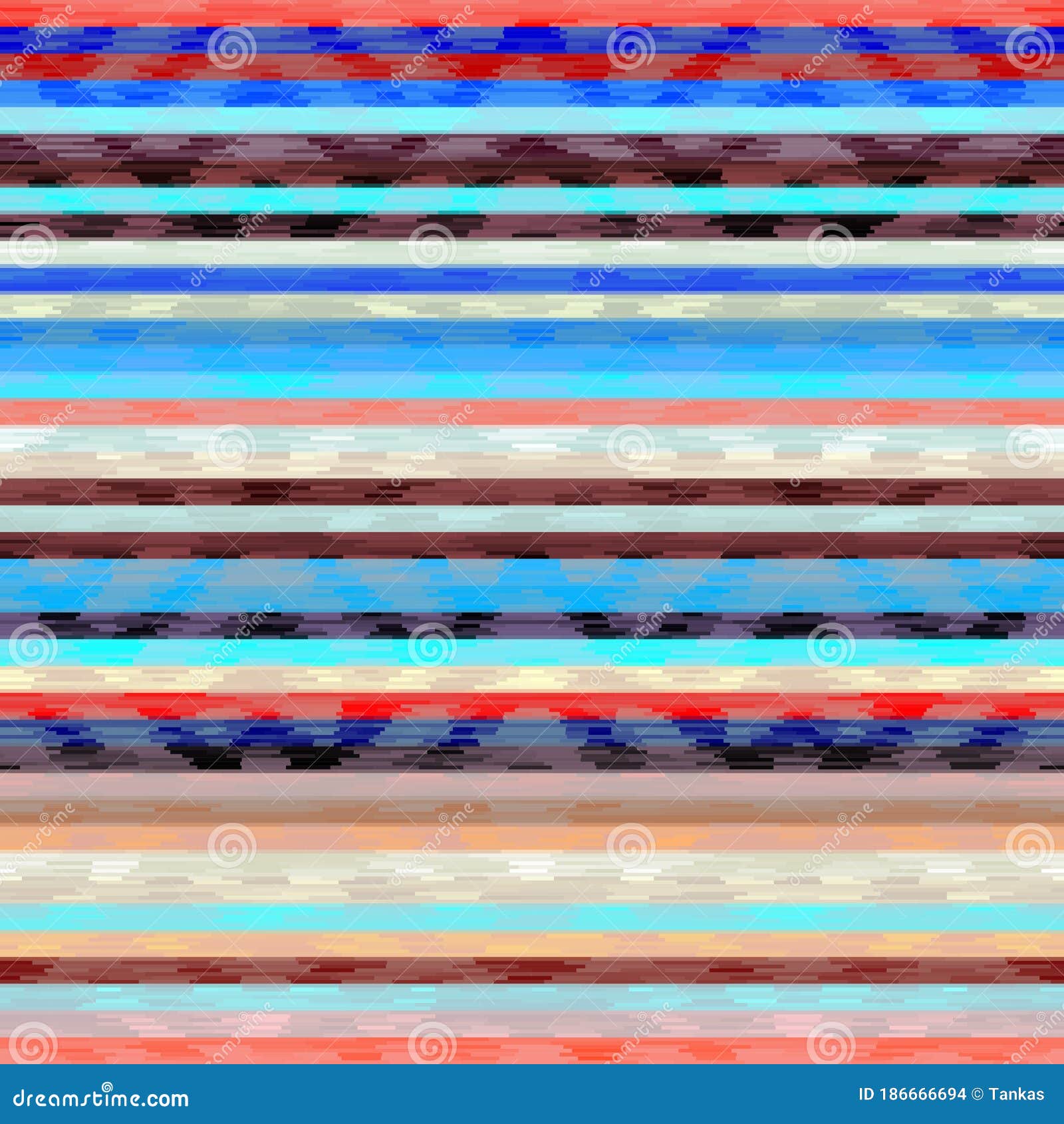 Vector Image with Imitation of Grunge Datamoshing Texture. Stock Vector ...