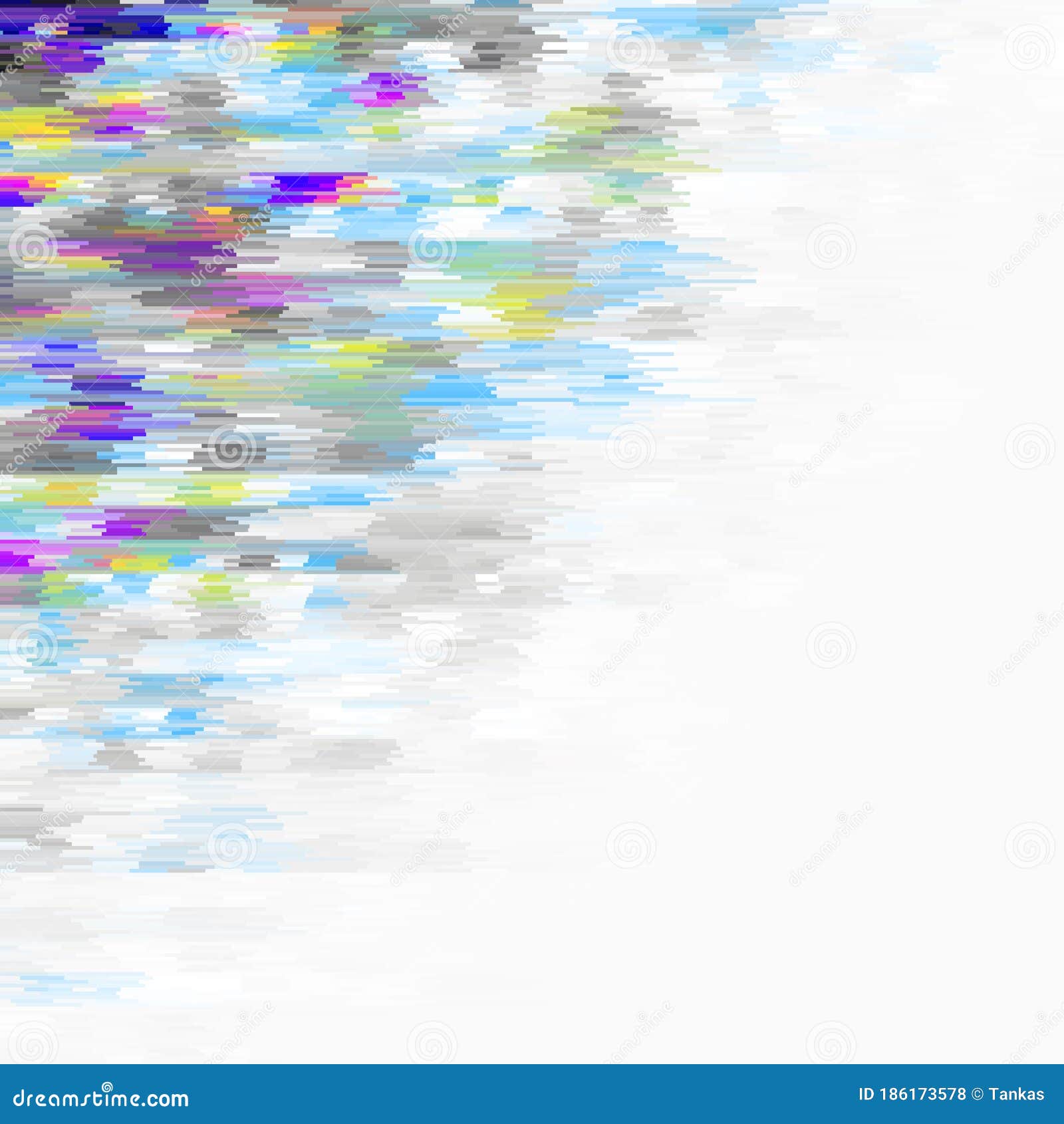 Vector Image with Imitation of Grunge Datamoshing Texture. Stock Vector ...