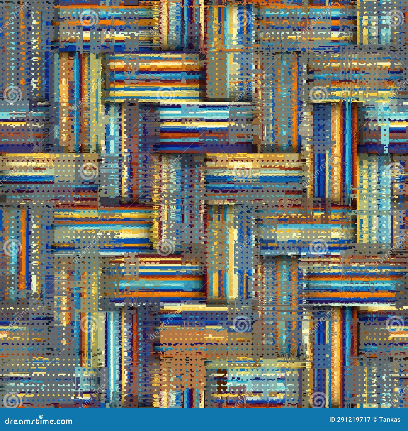 Vector Image with Imitation of Grunge Datamoshing Texture. Retro ...