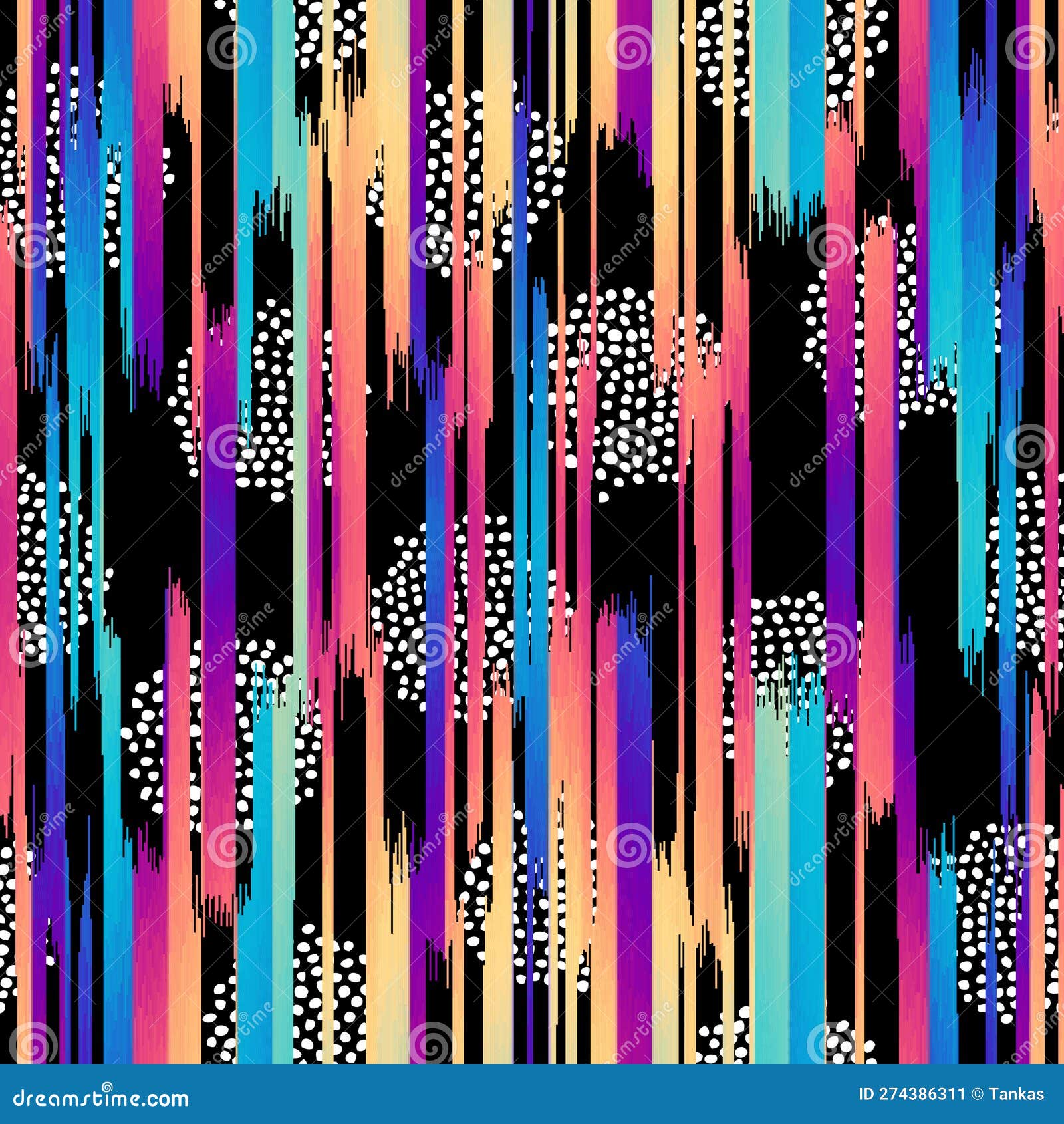 Vector Image with Imitation of Grunge Melange Lines Texture. Seamless ...