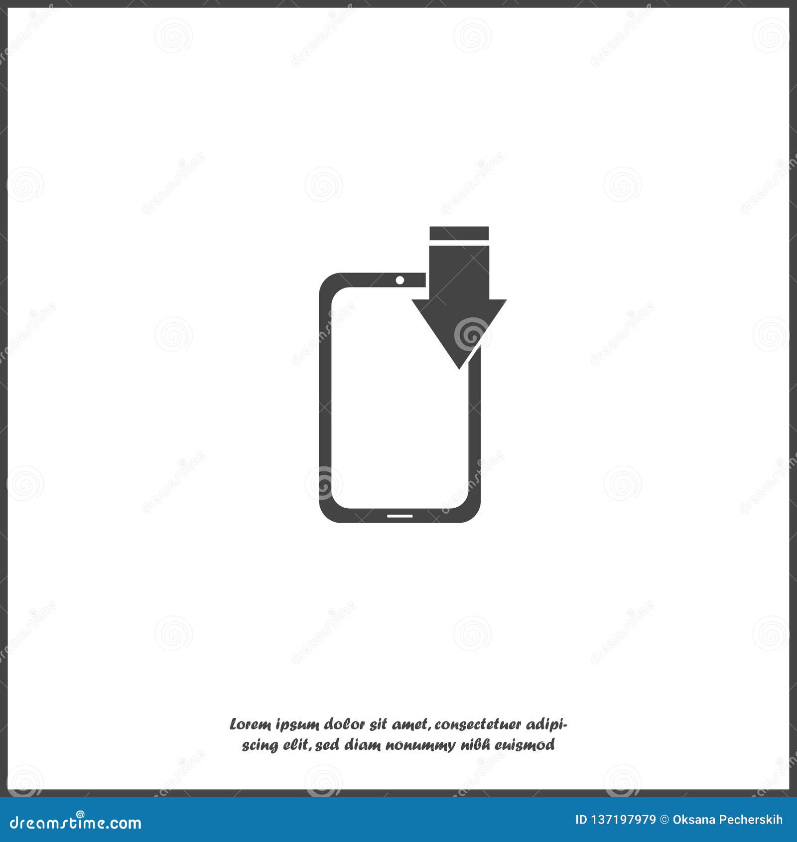 Vector Image Incoming Call. Icon Phone with Arrow Stock Vector ...