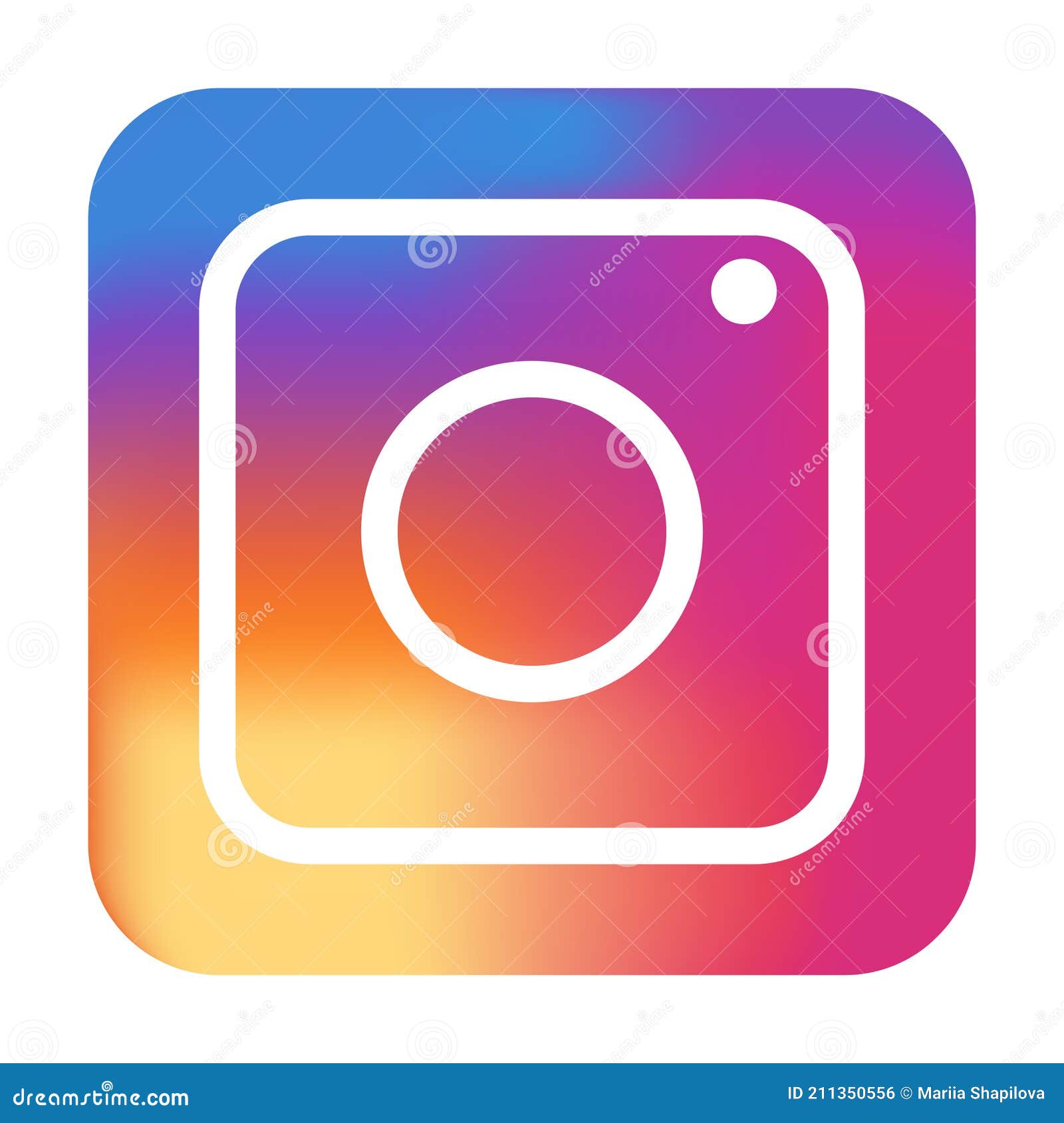 Vector image of instagram editorial photo. Illustration of display ...