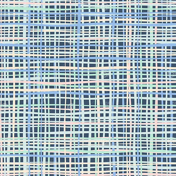Vector Image of the Intersection of the Grid of Wavy Lines Multicolor ...