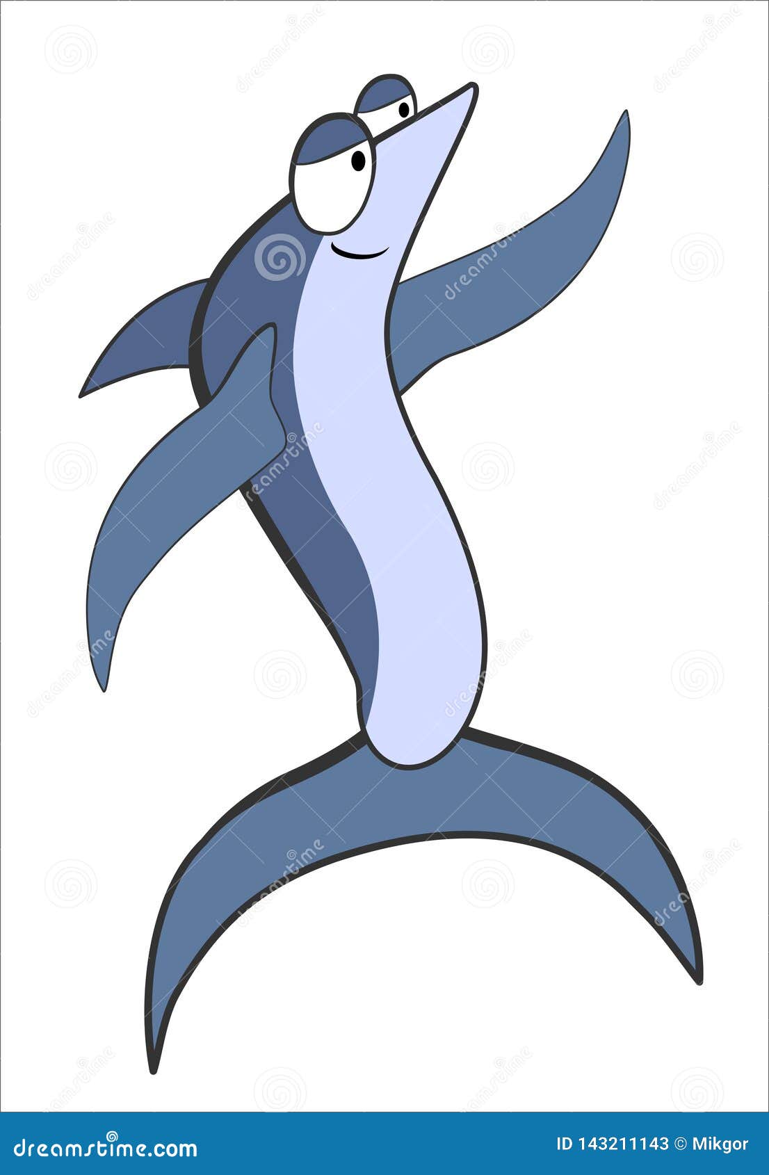 It is Vector Image of Joyfully Dancing Sea Fish in a Disco Stock Vector ...