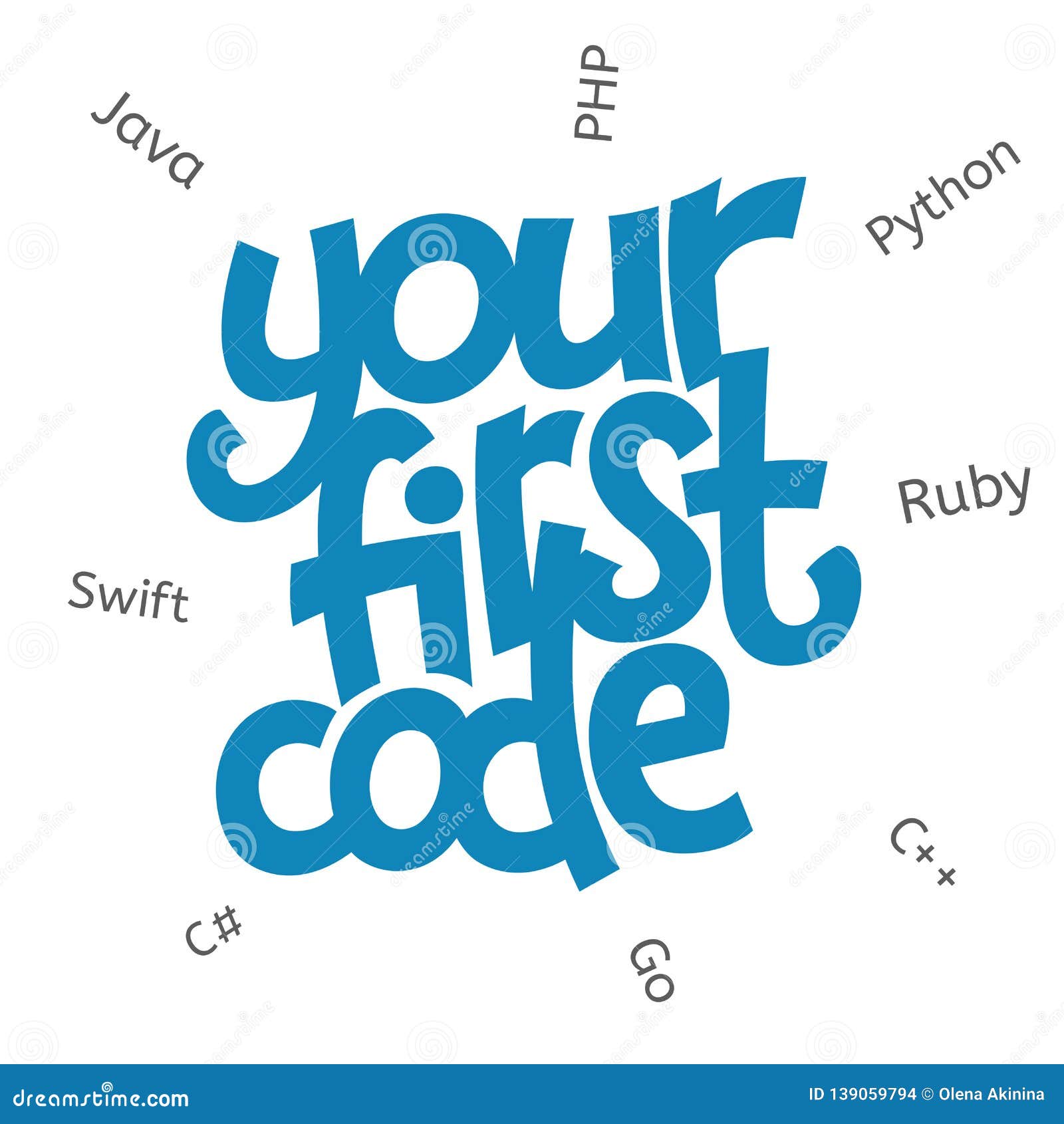 Print stock vector. Illustration of programming, childhood - 139059794