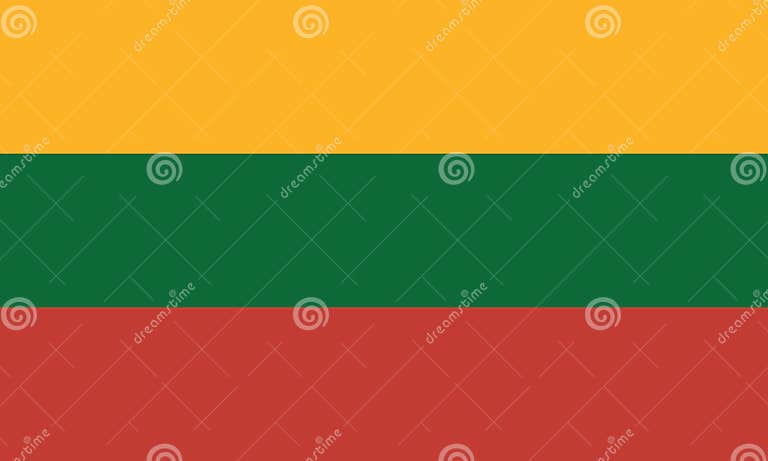 Vector Image for Lithuania Flag. Based on the Official and Exact ...