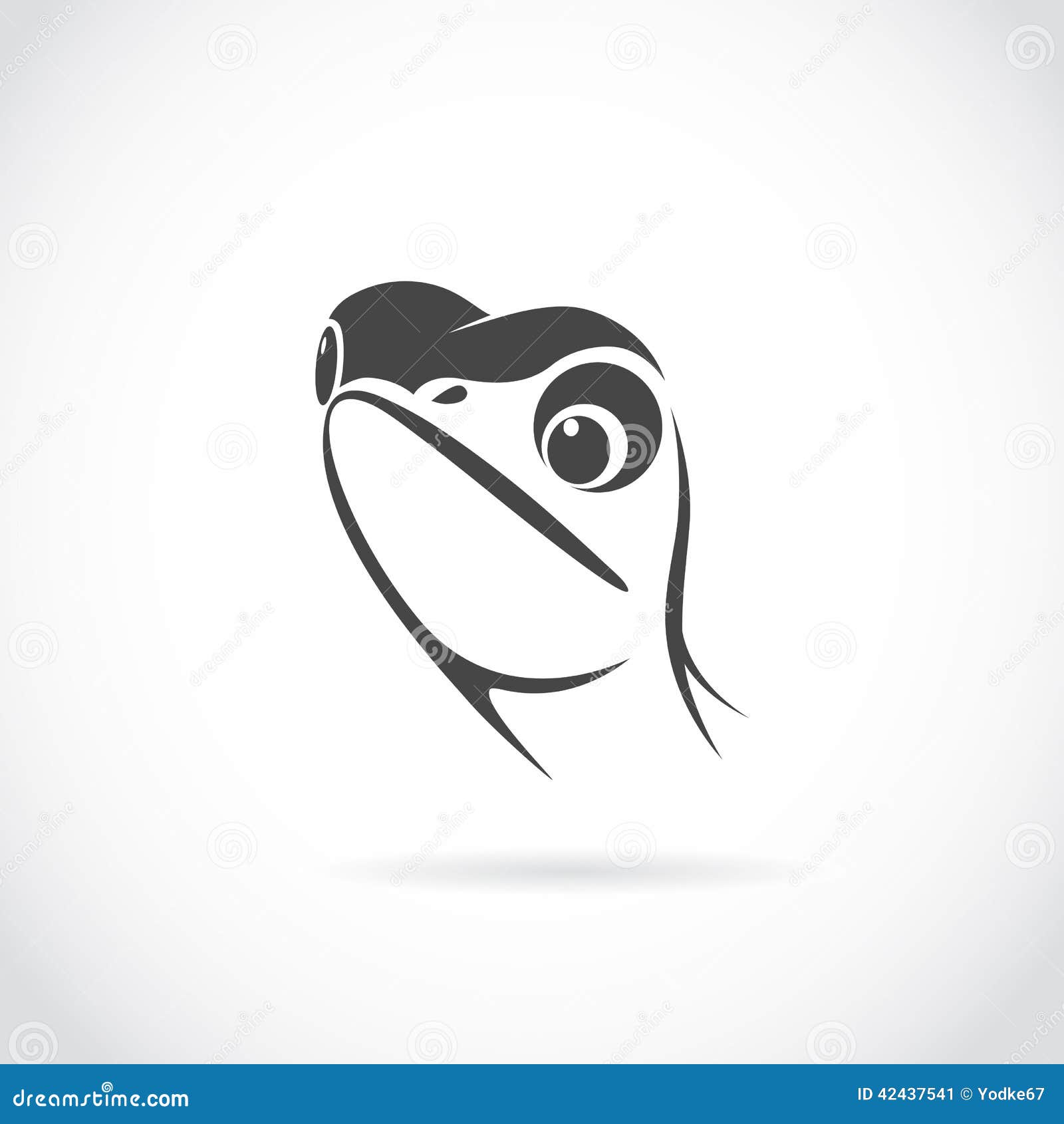 Vector Image of Lizard Head Stock Vector - Illustration of design ...