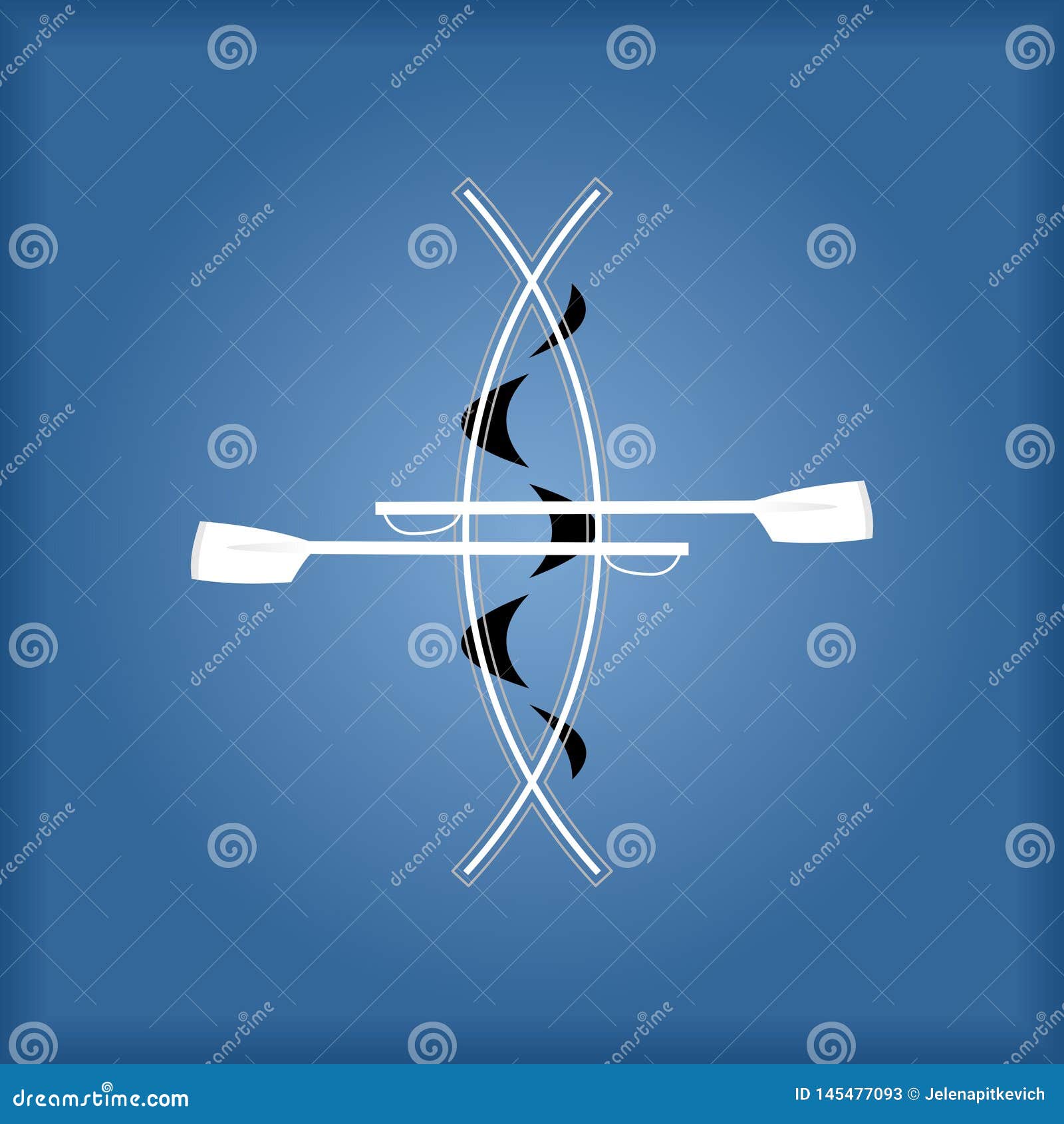 Vector Image Logo Rowing Club Color Sport Stock Illustration ...