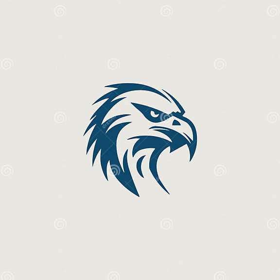 A Logo that Symbolically Uses a Hawk Stock Illustration - Illustration ...