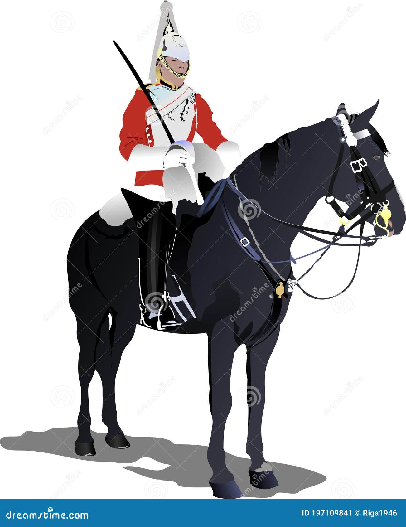 Vector Image of London Guard on Stock Vector - Illustration of guard ...