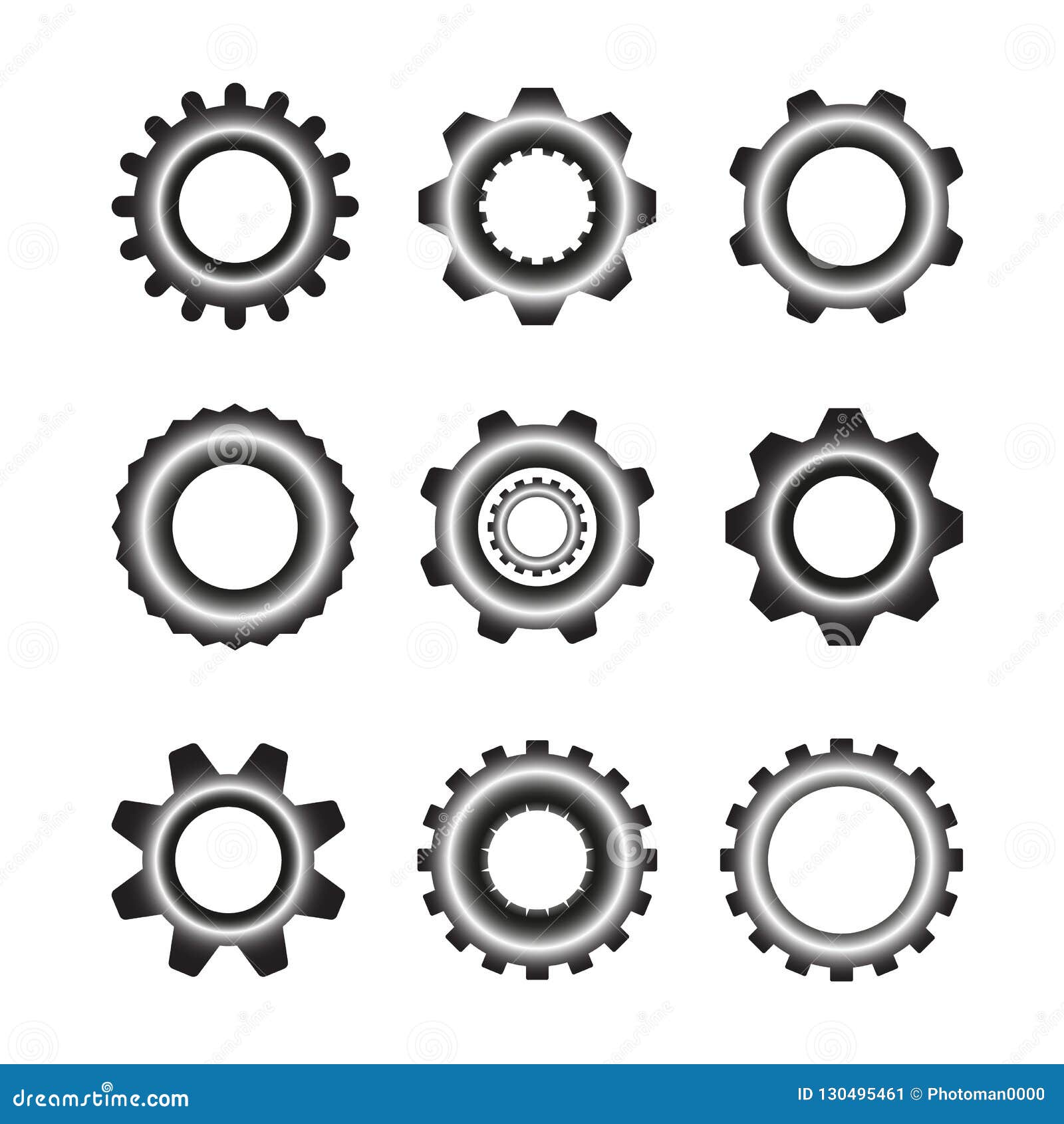 Vector Image Machine Gears and Transmission Parts Stock Vector ...