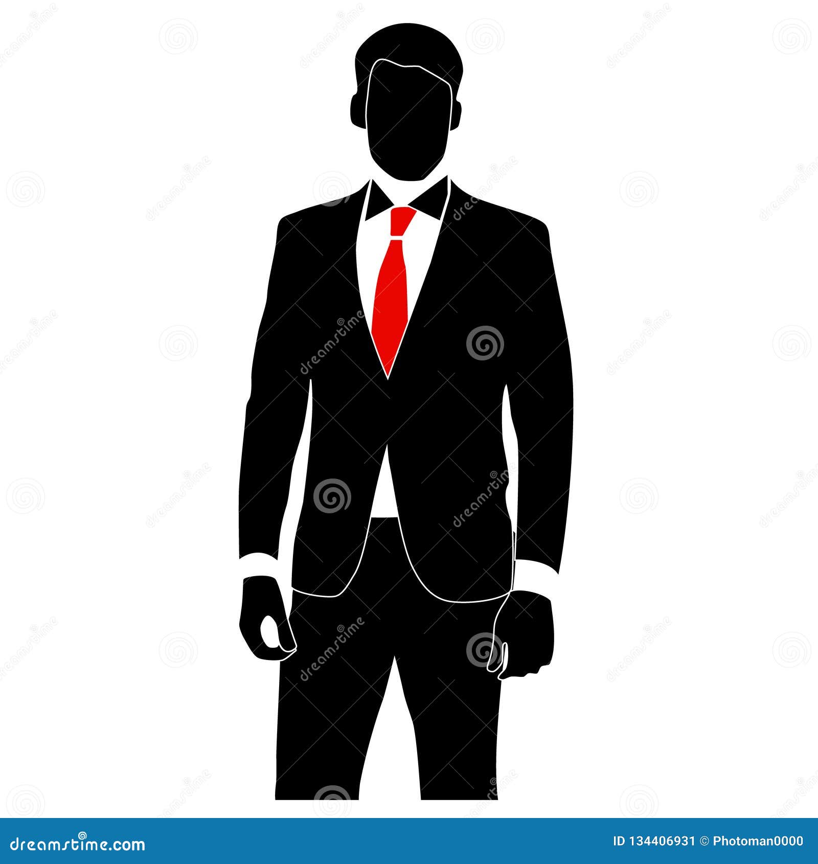 Vector Image of Manager Man Stock Vector - Illustration of background ...