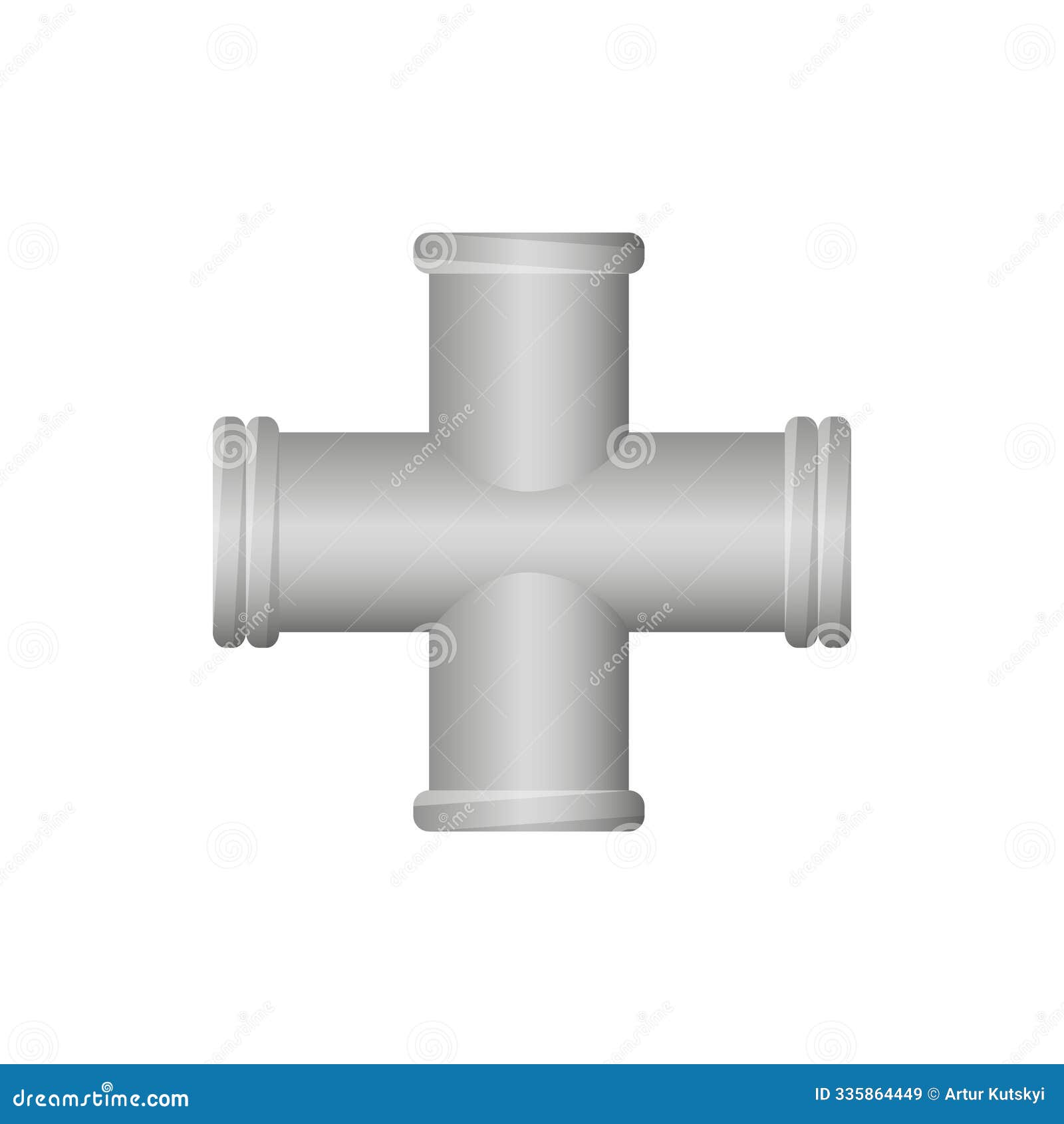 Vector Illustration of an L-Shaped Pipe Stock Illustration ...