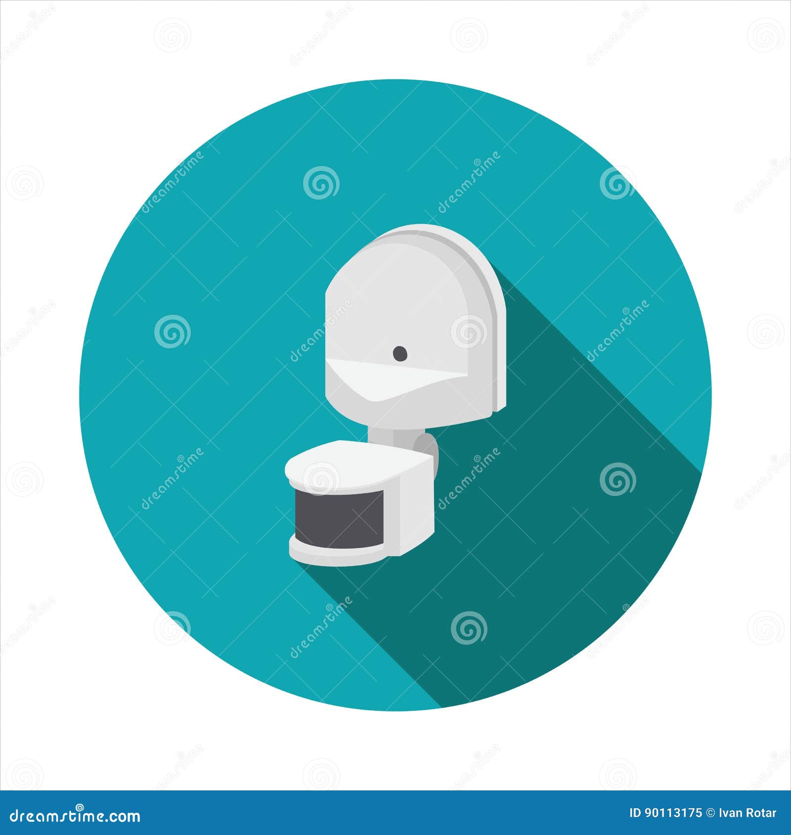 Vector Image of Motion Sensor Stock Vector - Illustration of network ...