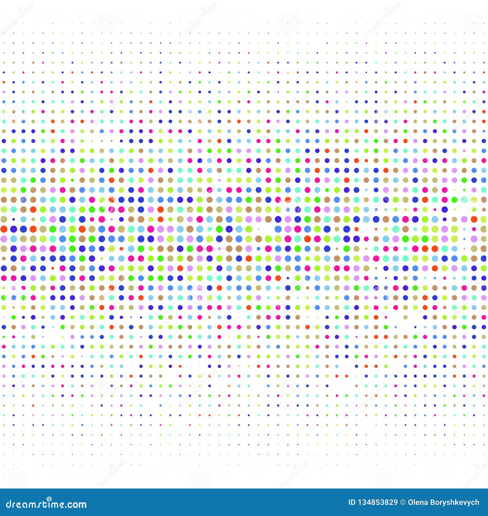 Vector Image of Multicolored Dots of Different Sizes Have Different ...