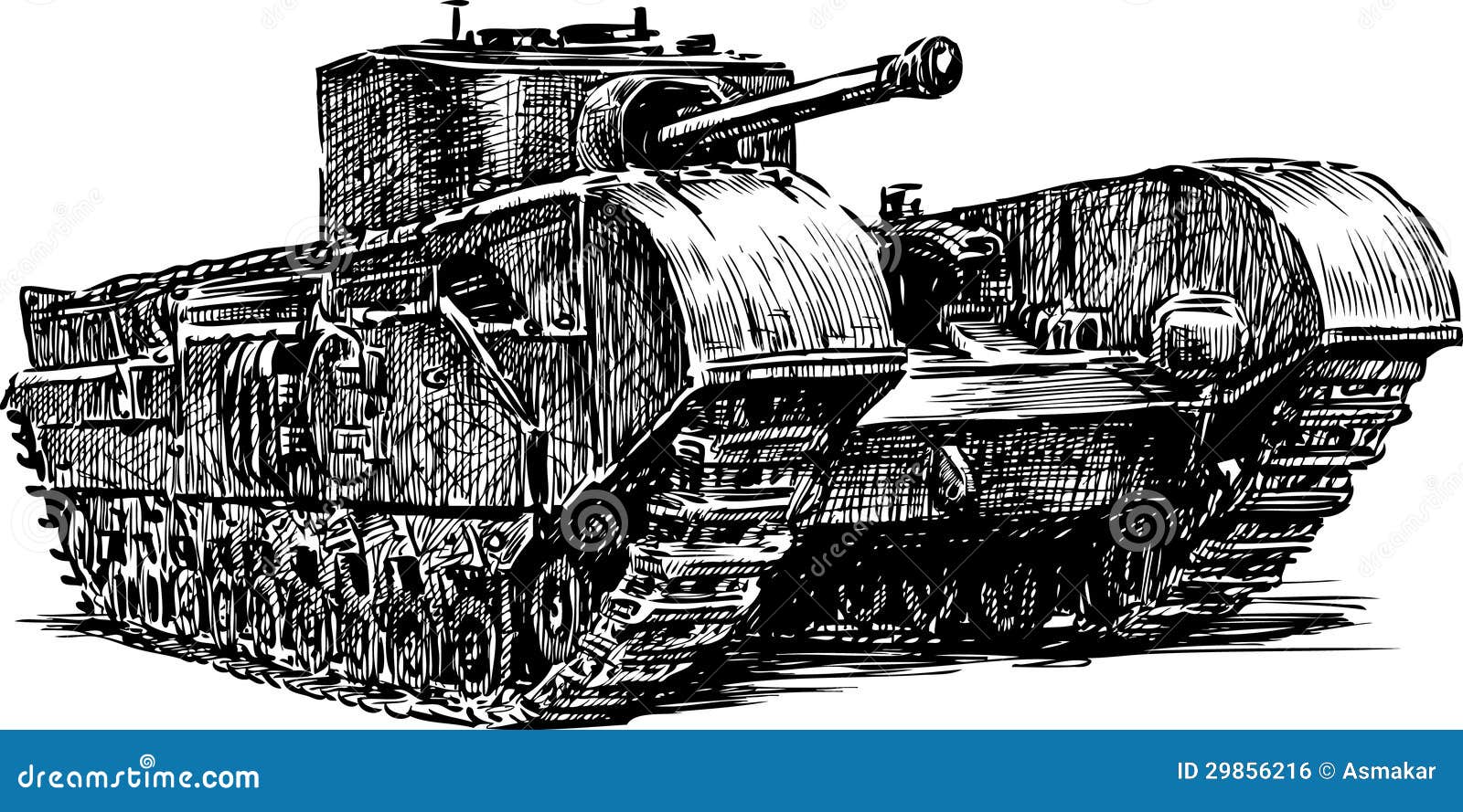 Ancient tank stock vector. Illustration of desert, regiment - 29856216