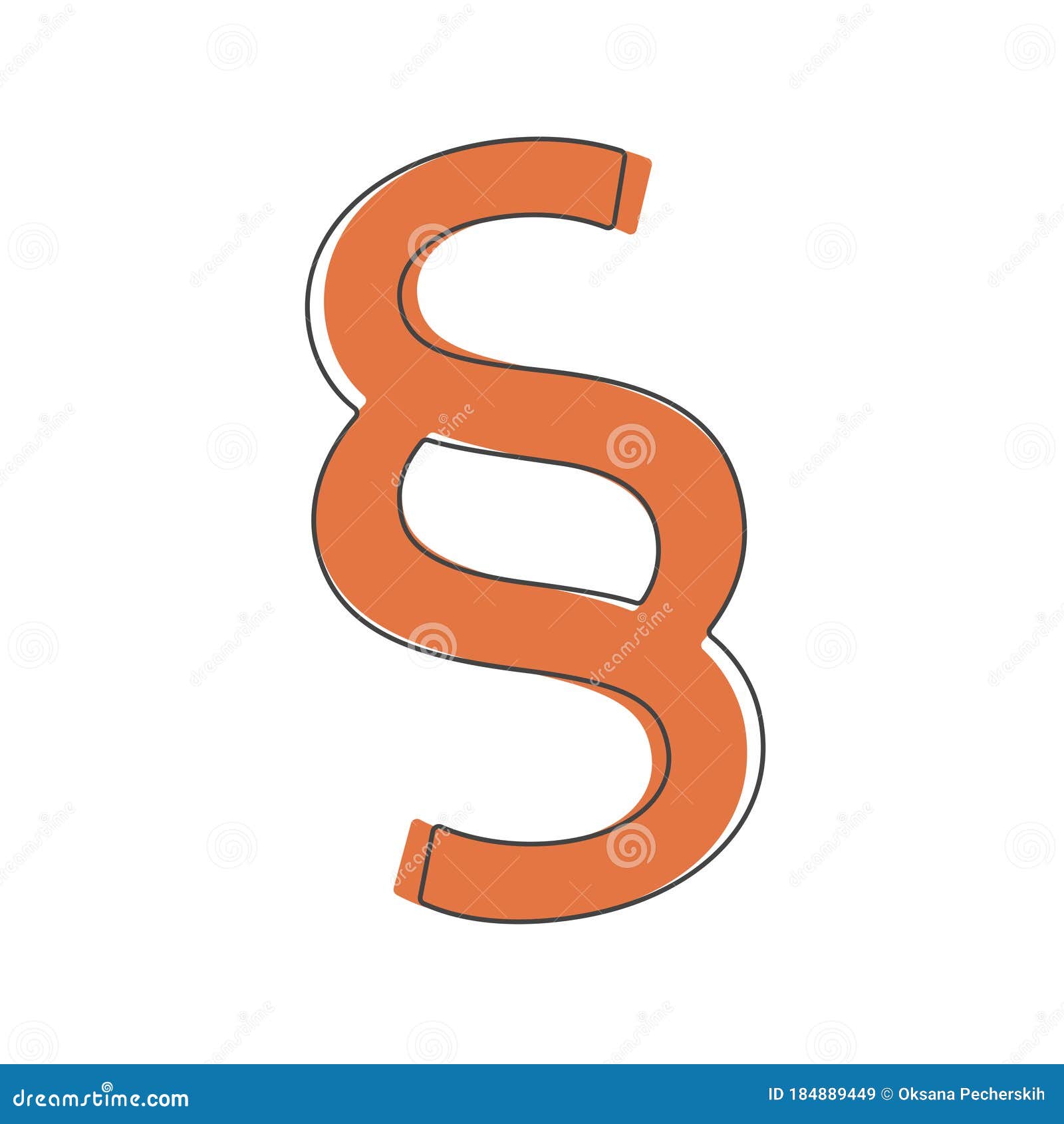 Vector Image of a Paragraph Cartoon Style on White Isolated Background ...