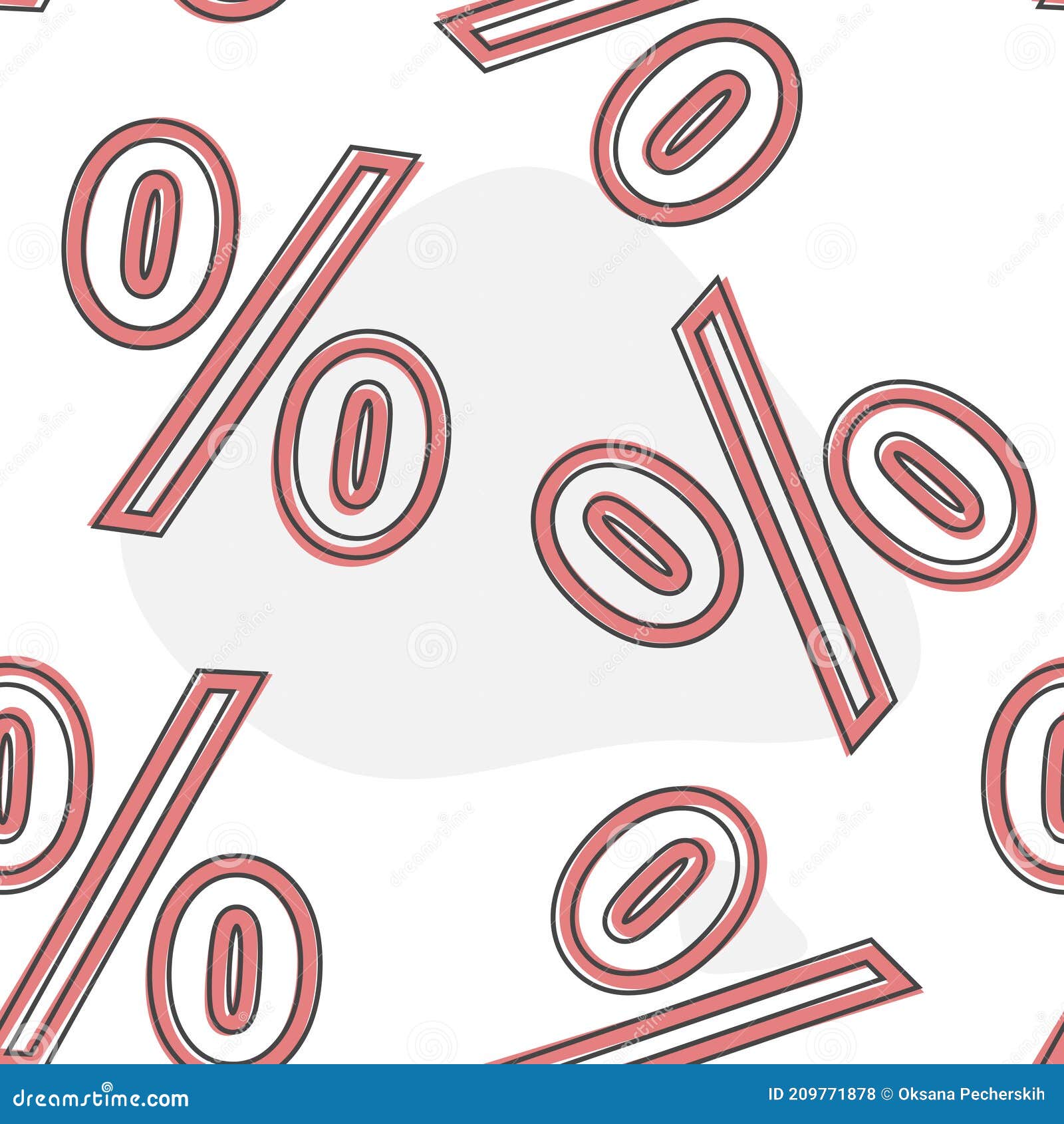 Vector Image of the Percent Sign. Vector Percent Illustration Cartoon ...