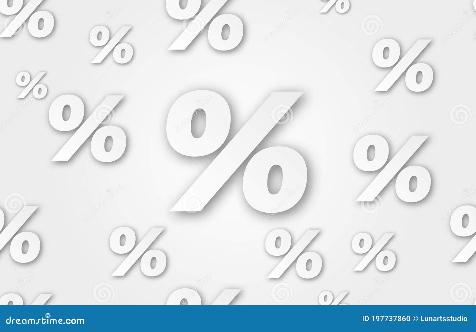 Vector Image of the Percent Sign. Vector Percent Illustration Seamless ...