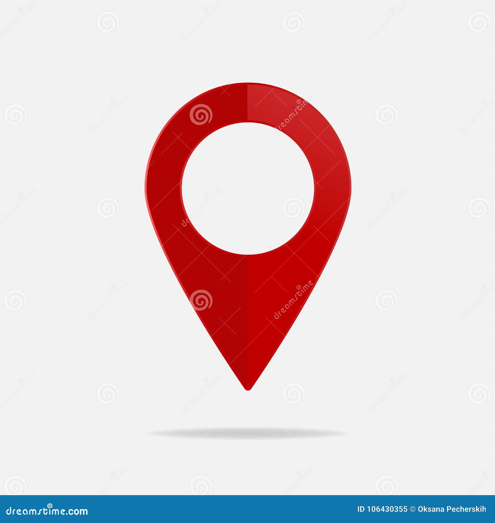 Vector Image Positioning on the Map. Mark Icon Stock Vector ...