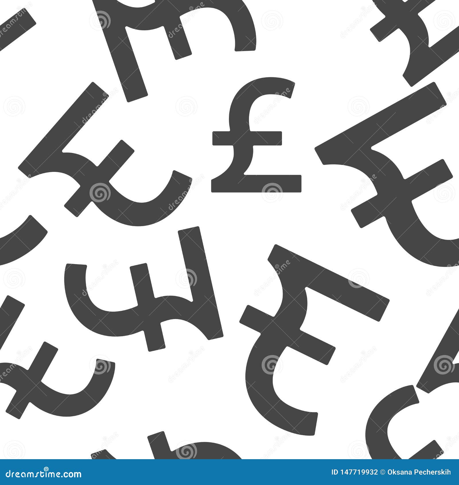 Vector Image of a Pound Sign. Vector Illustration Pound Seamless ...