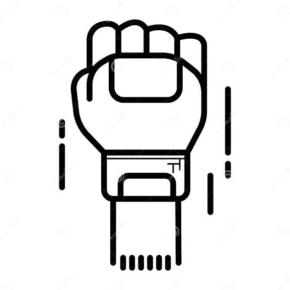 Vector image of a punch stock illustration. Illustration of fist ...