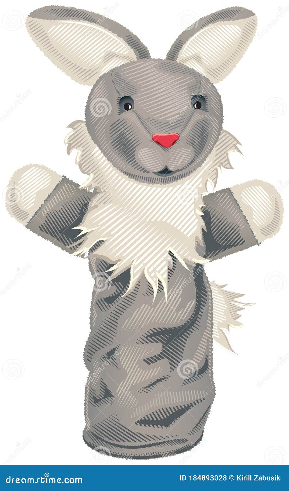 Image Puppet Rabbit Isolated Stock Vector - Illustration of design ...