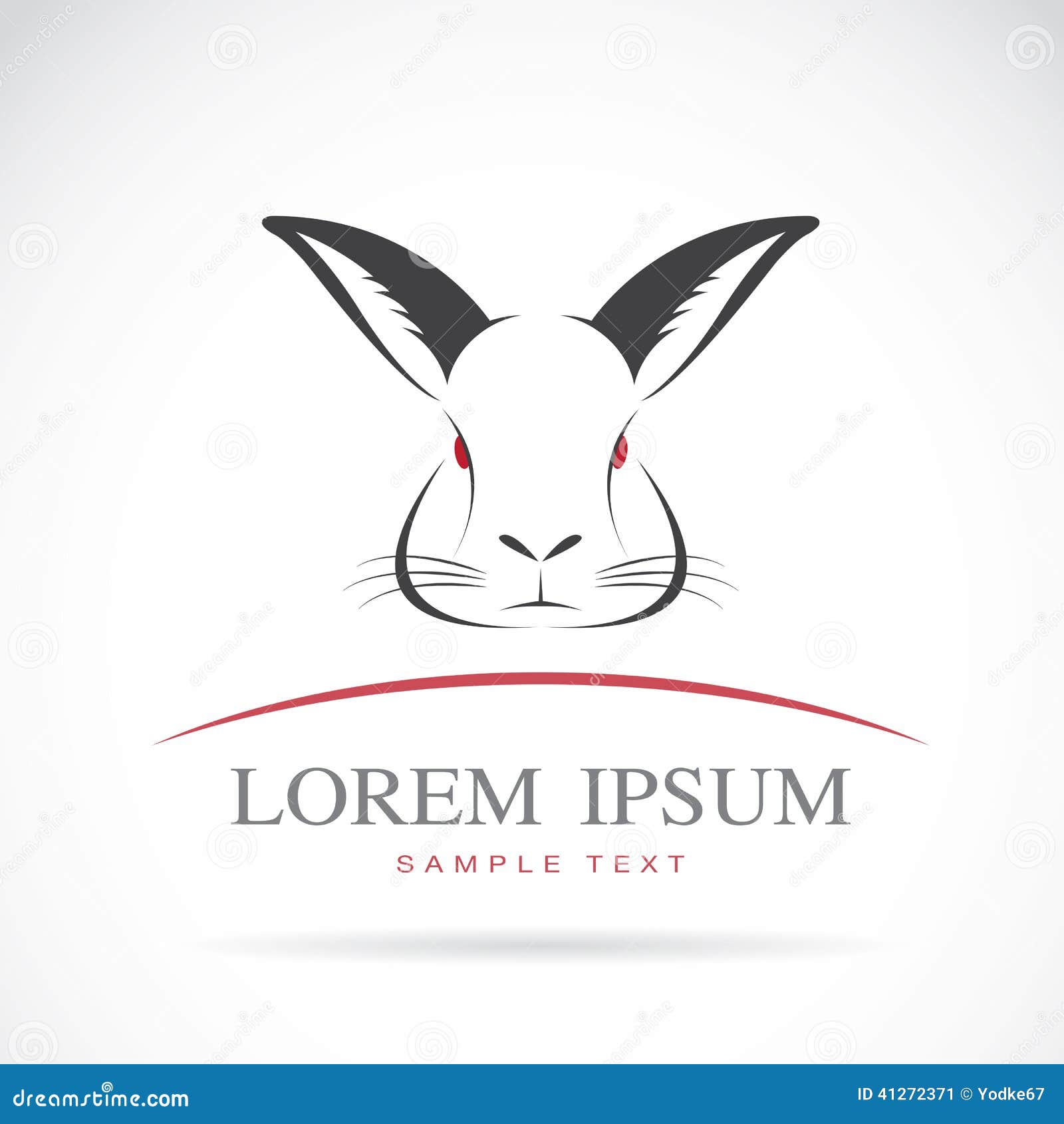 Angry Jackrabbit Hare Rabbit Head Side View Mascot Black And White ...