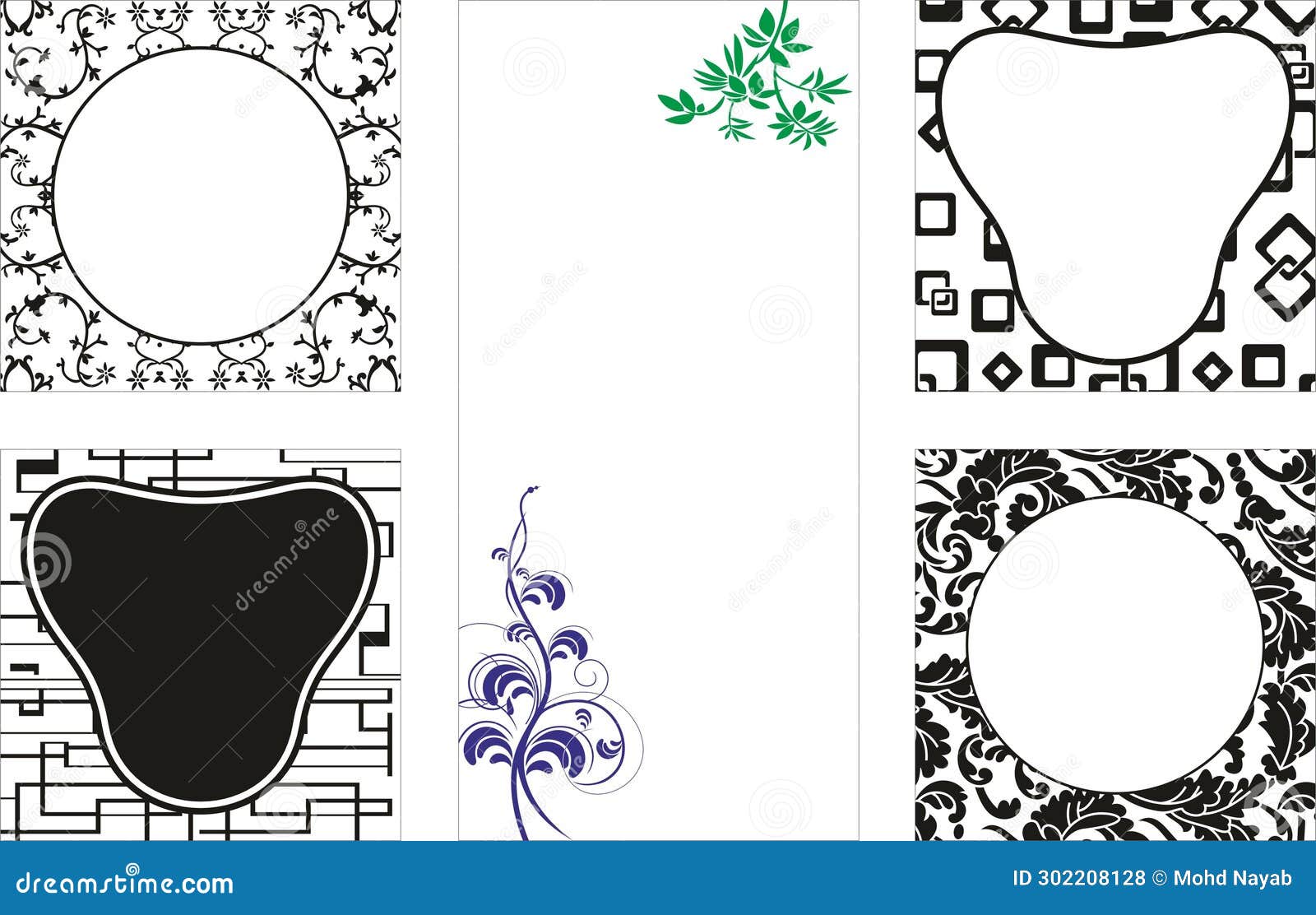 Vector Image.sandblast.abstraction Border Design Pattern Stock Vector ...