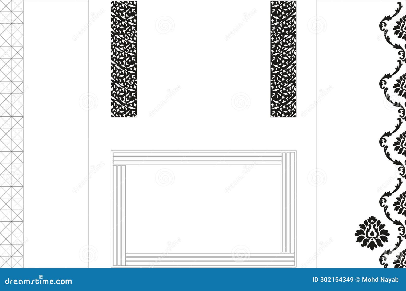 Vector Image.sandblast.abstraction Border Design Stock Vector ...