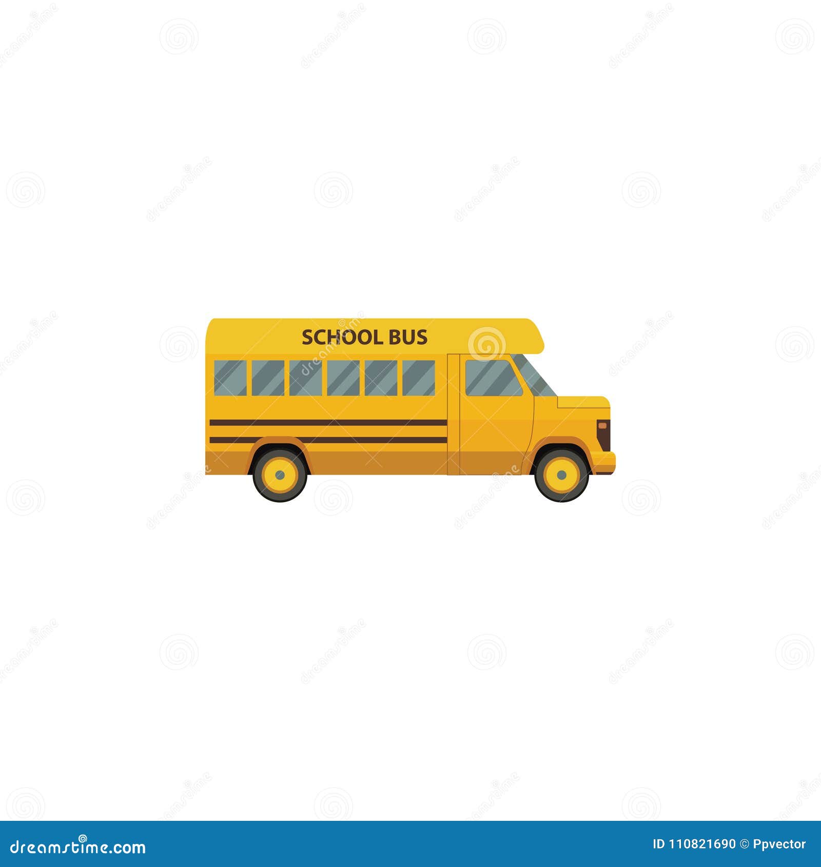 Vector image. School bus stock vector. Illustration of automobile ...