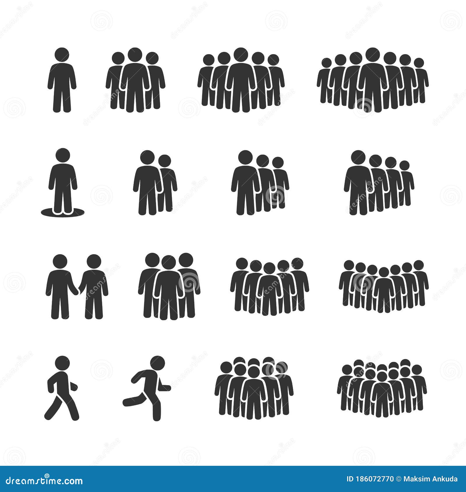 Vector Image Set People Icons. Stock Vector - Illustration of manager ...