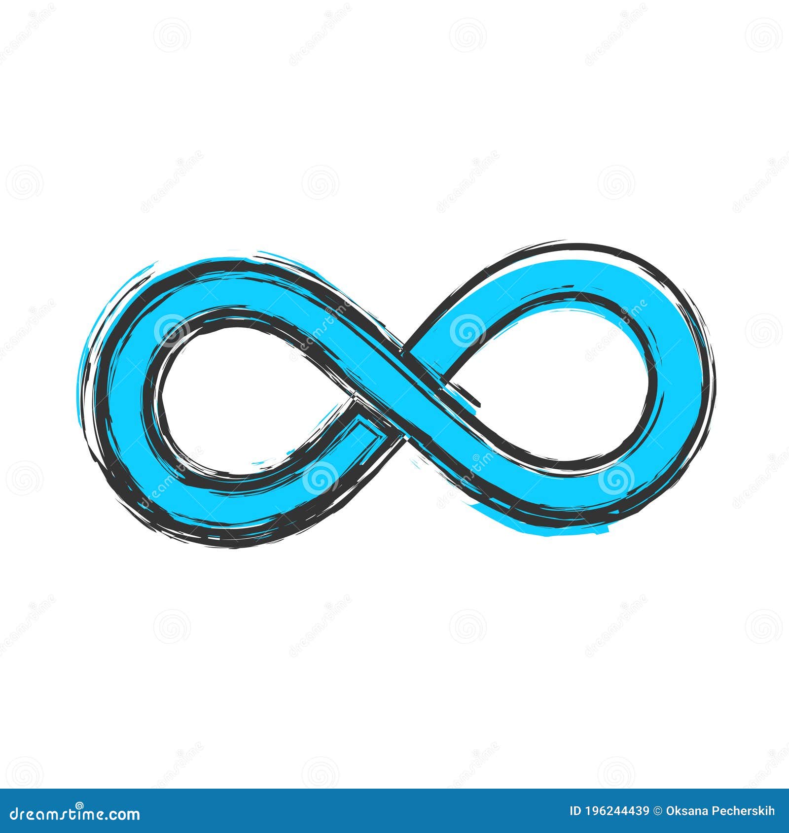 Vector Image of the Sign of Infinity Cartoon Style on White Isolated ...