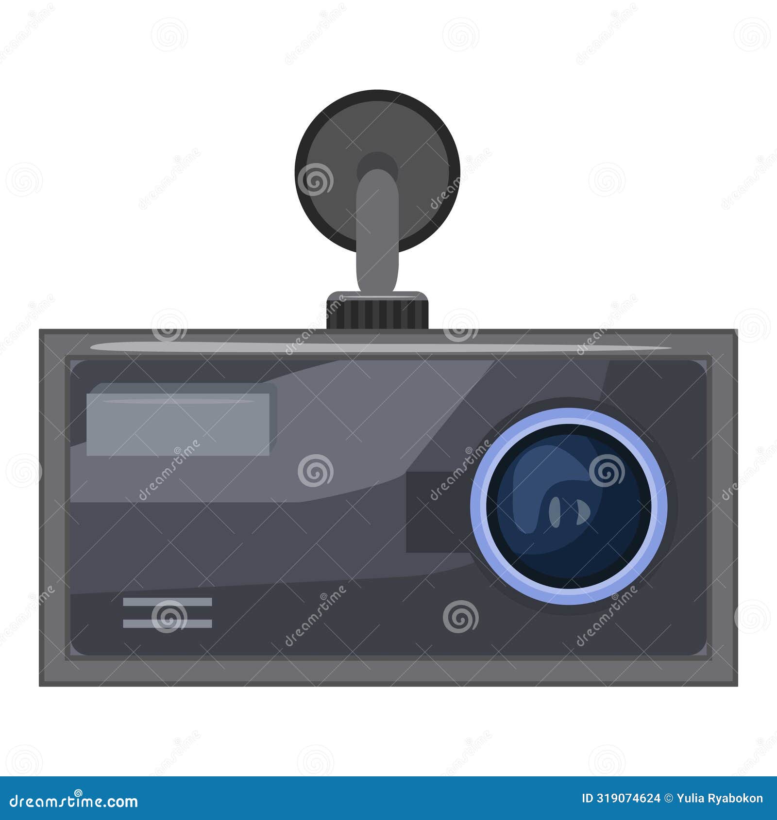 Modern Digital Dash Camera Vector Illustration Stock Vector ...