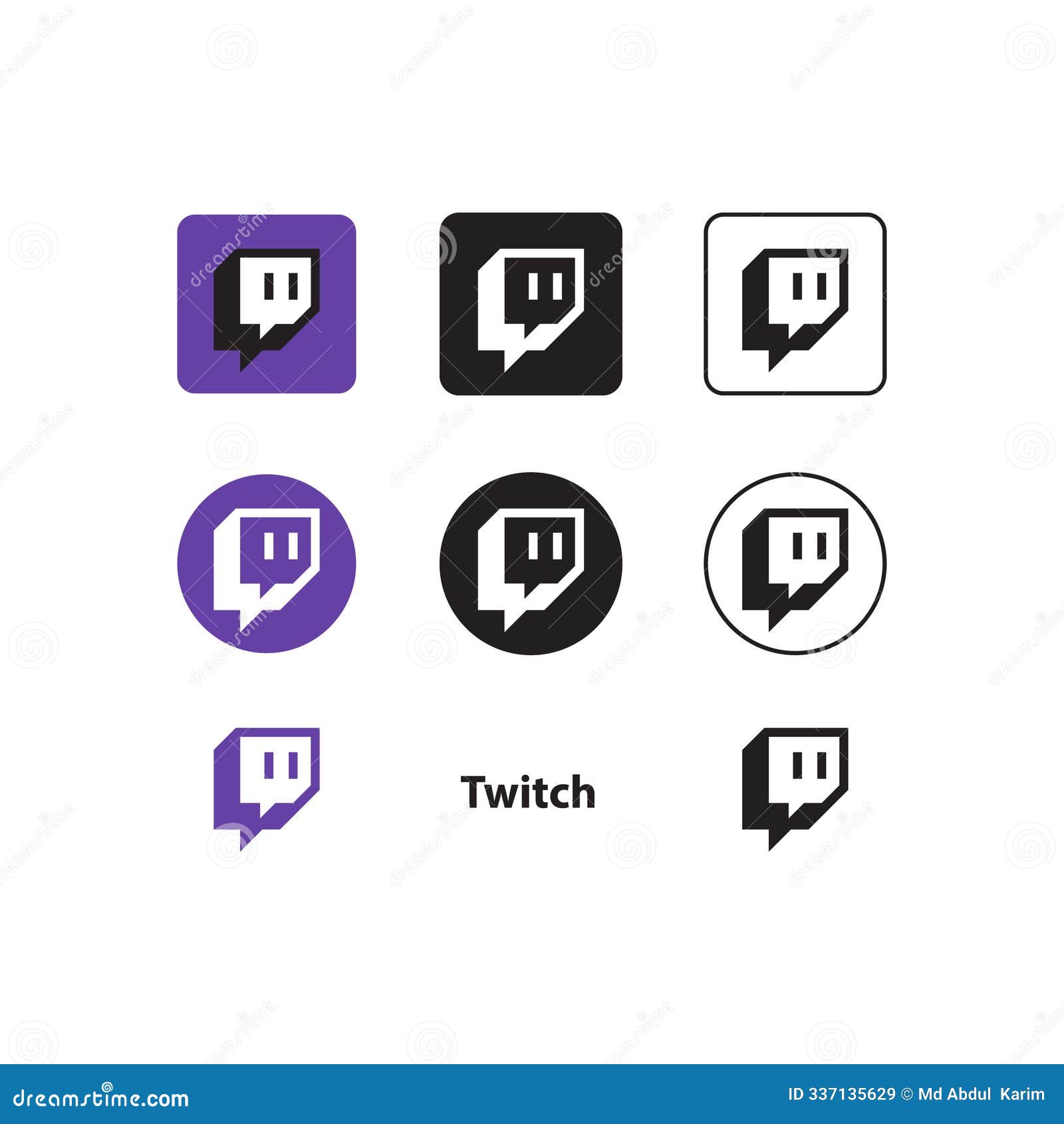 Twitch Vector Logo | CartoonDealer.com #236314894
